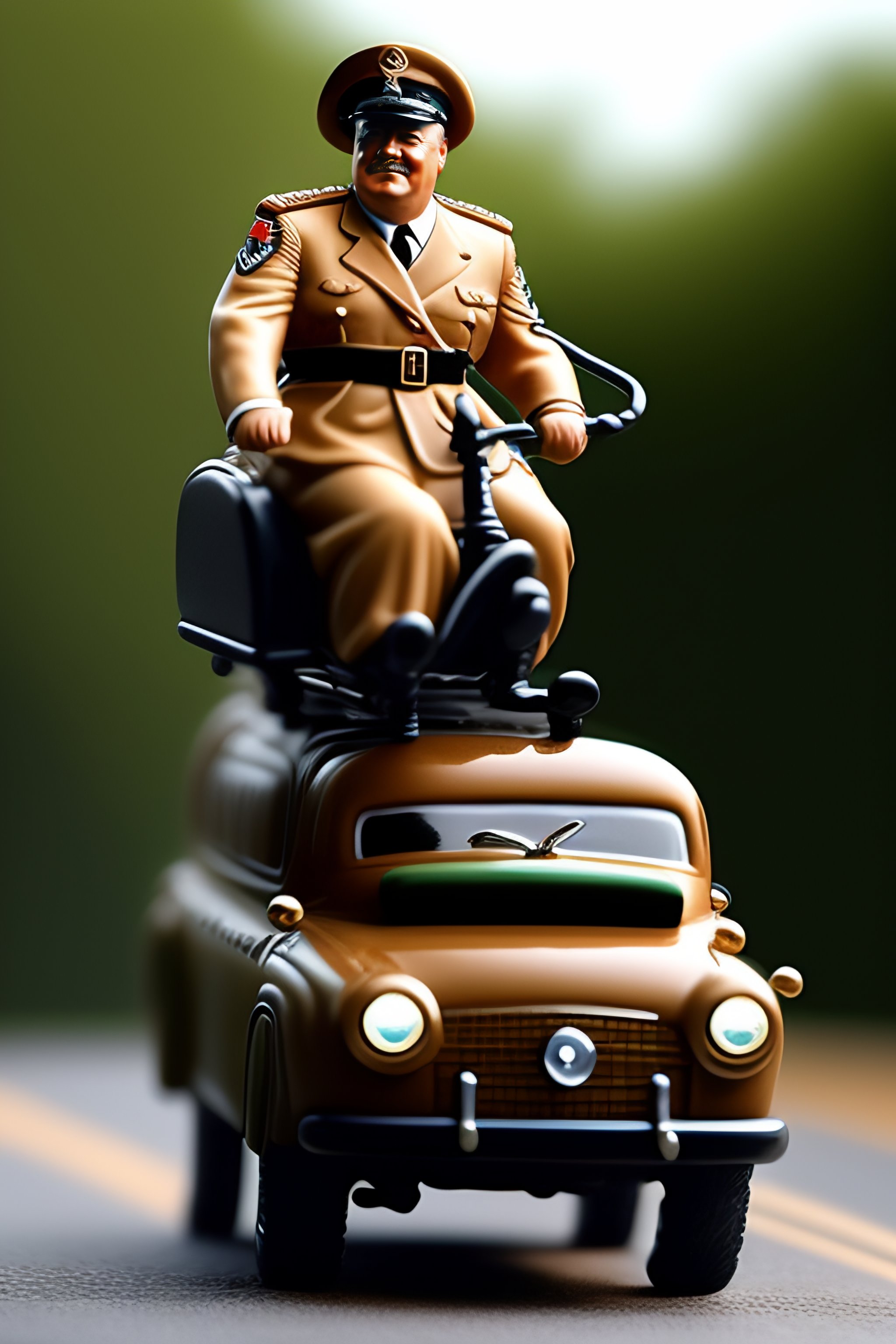 Lexica - Hitler riding a t-rex