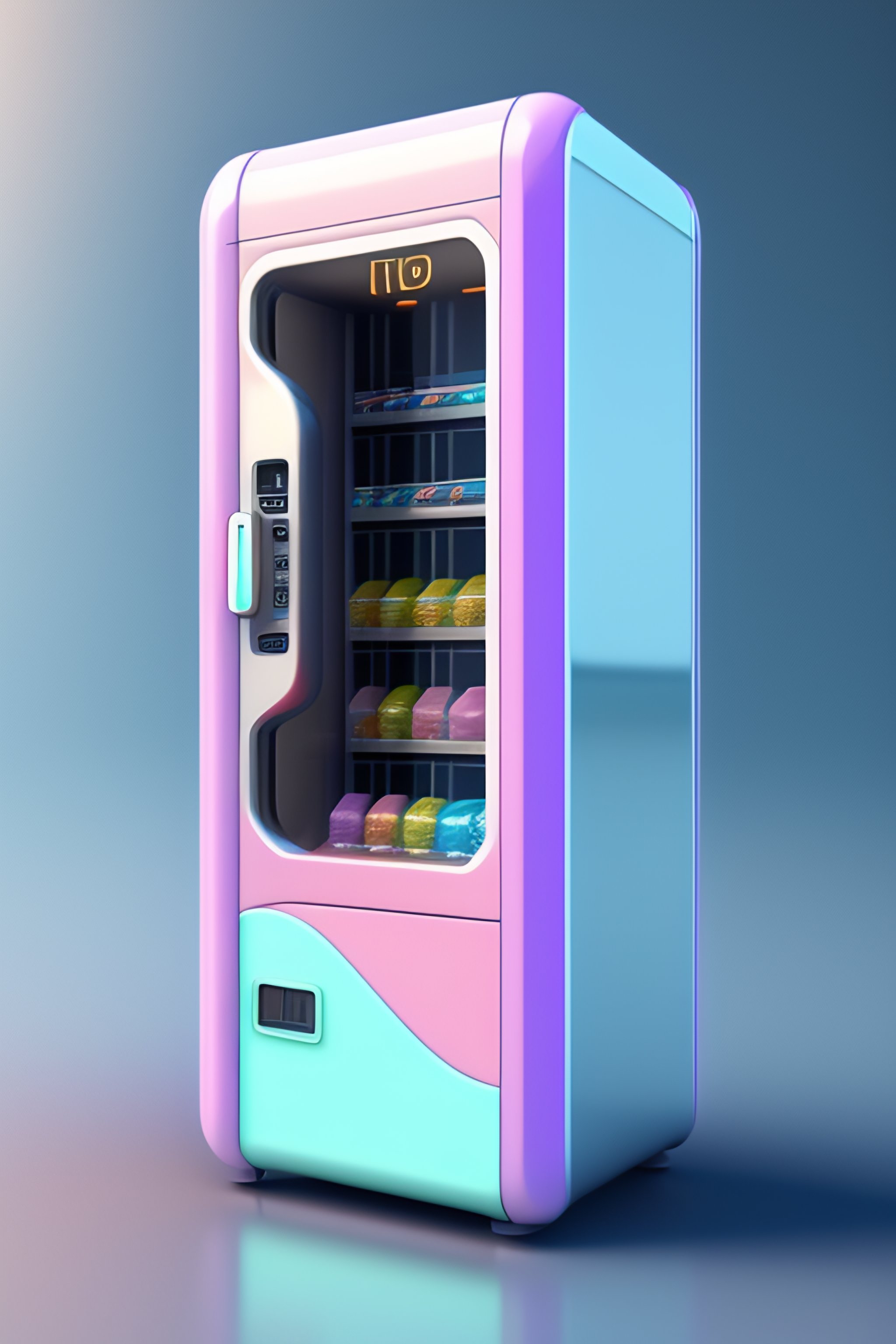 Lexica - Tiny vending machine, cute 3d render, pastel colors. cute ...