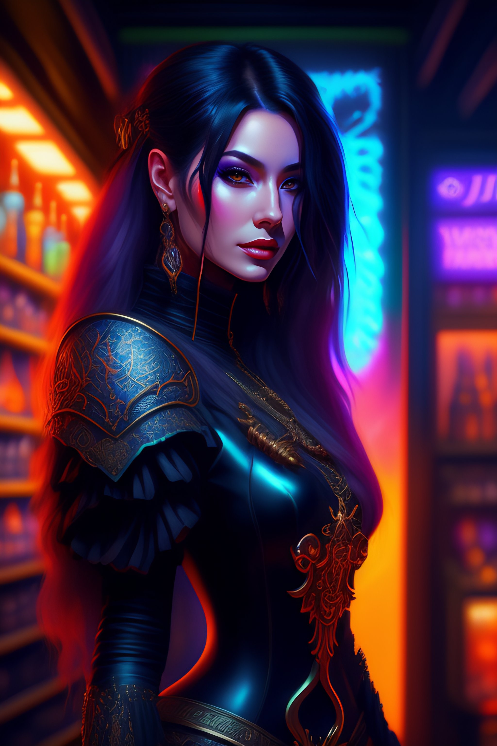 Lexica - Skull demon sorcerer Concept art portrait wearing black ...