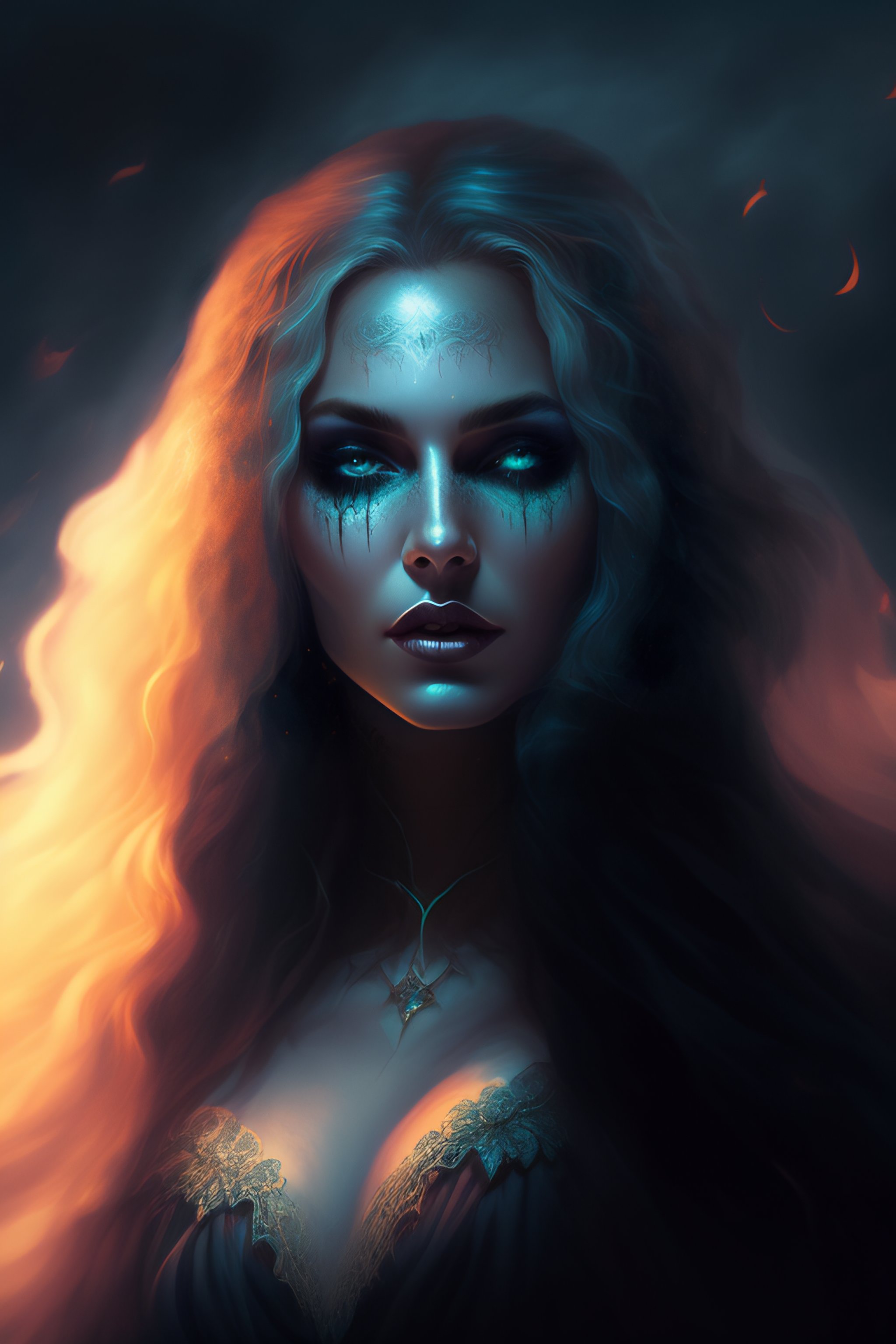 Lexica - Ghostly rotting dead evil undead siren, graceful, flowing ...