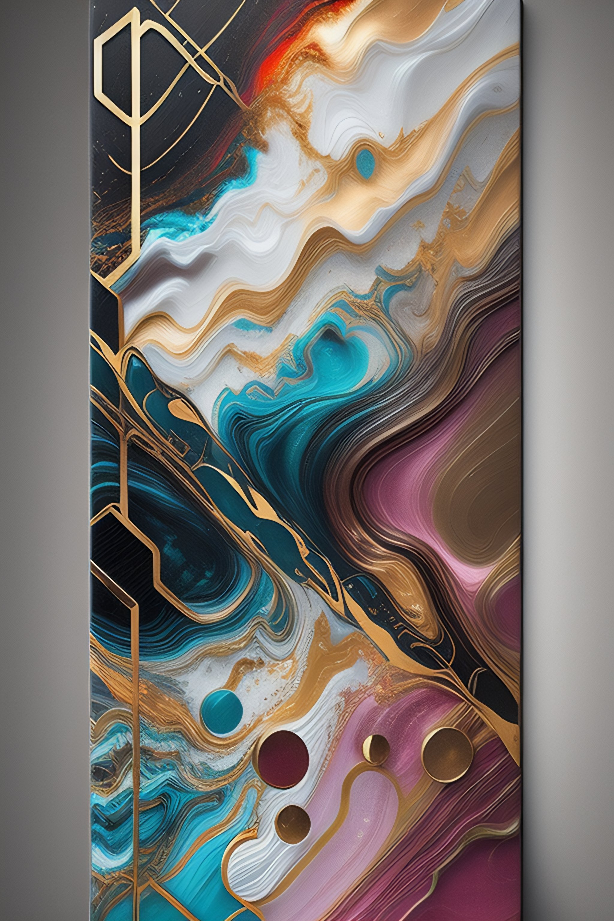Lexica - Abstract marble modern texture painting tableau