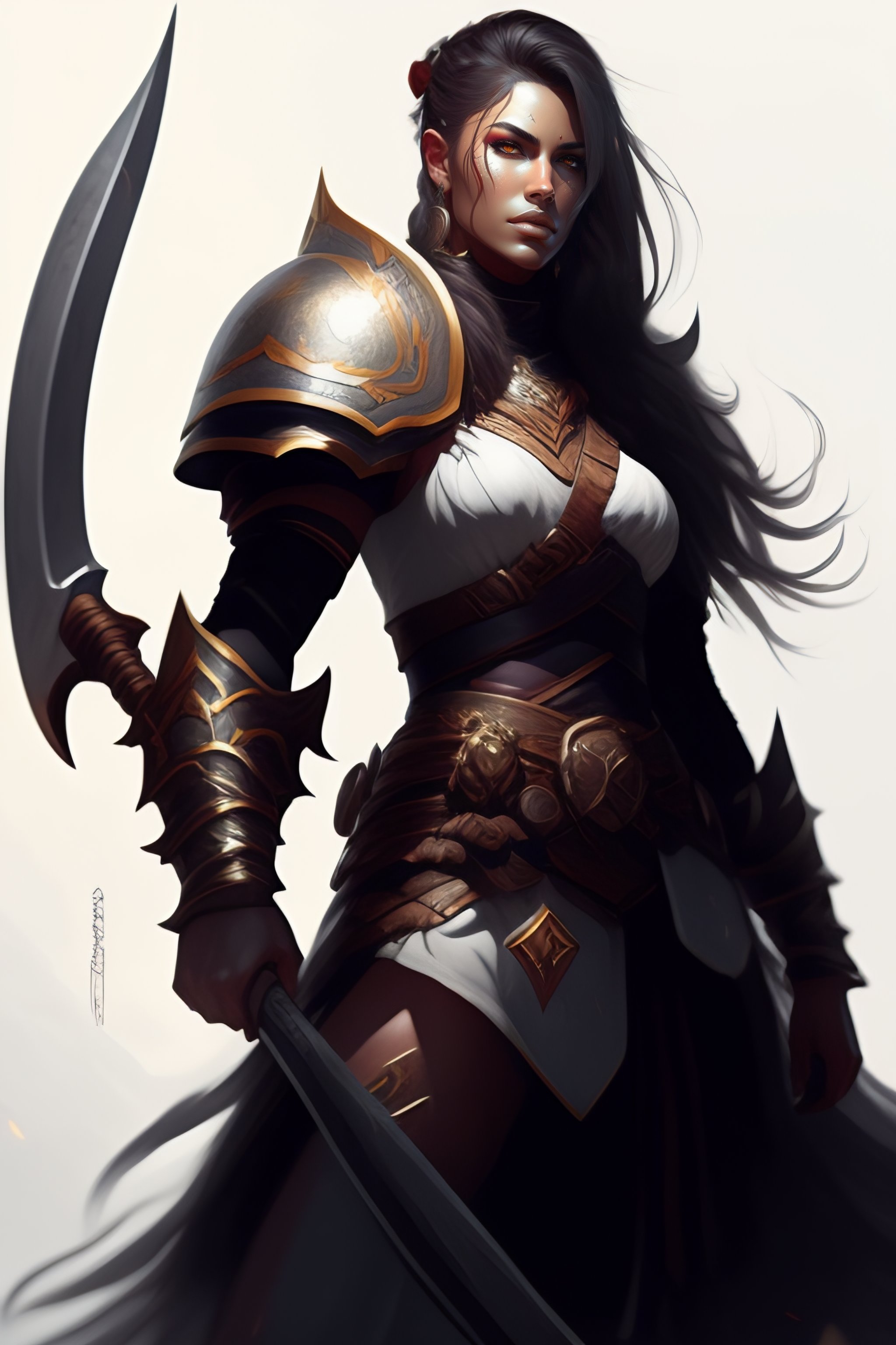 Lexica - Pencil drawing warior drawing artstation warrior white ...