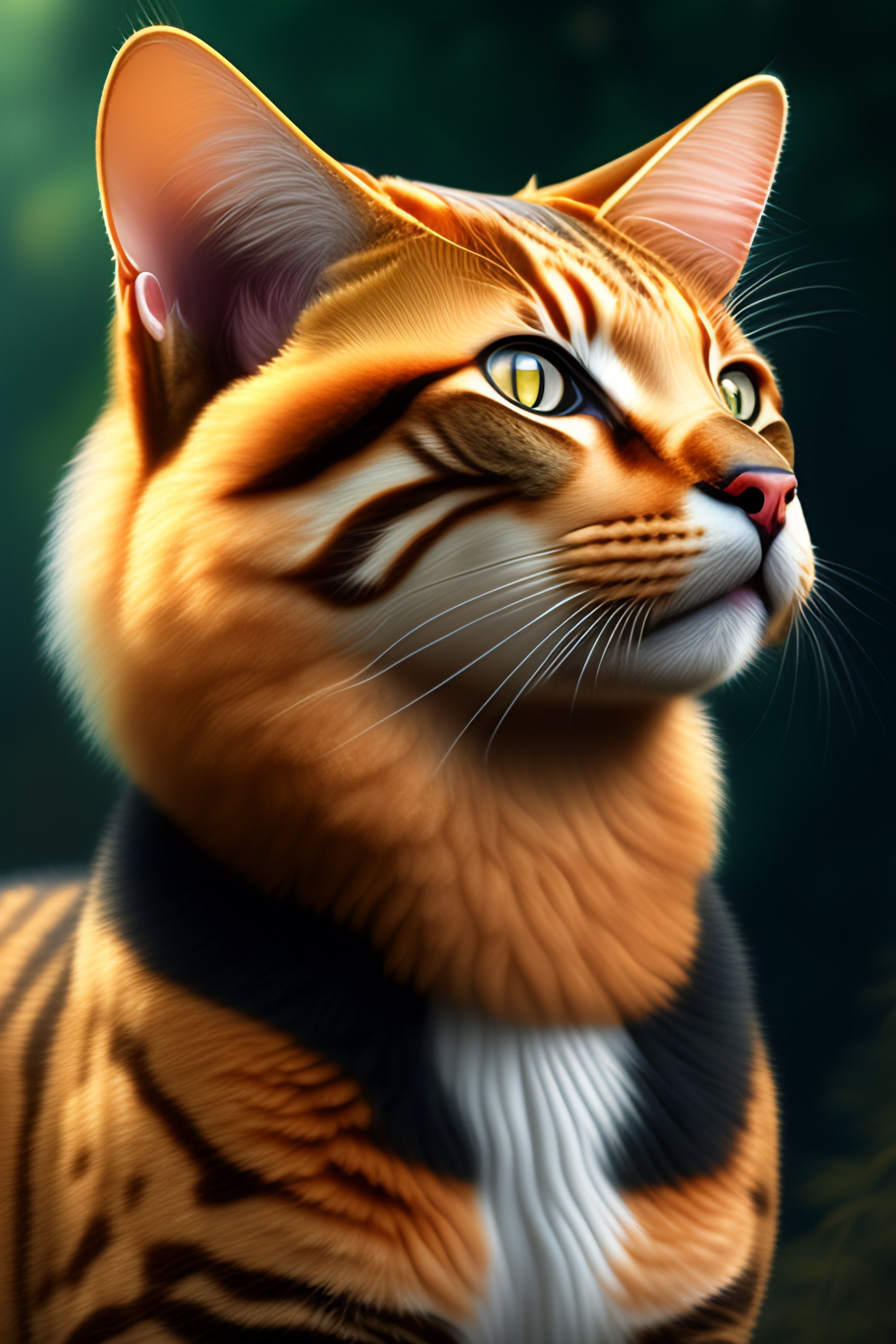 Lexica - A photorealistic picture of a hybrid animal mixing cat and ...