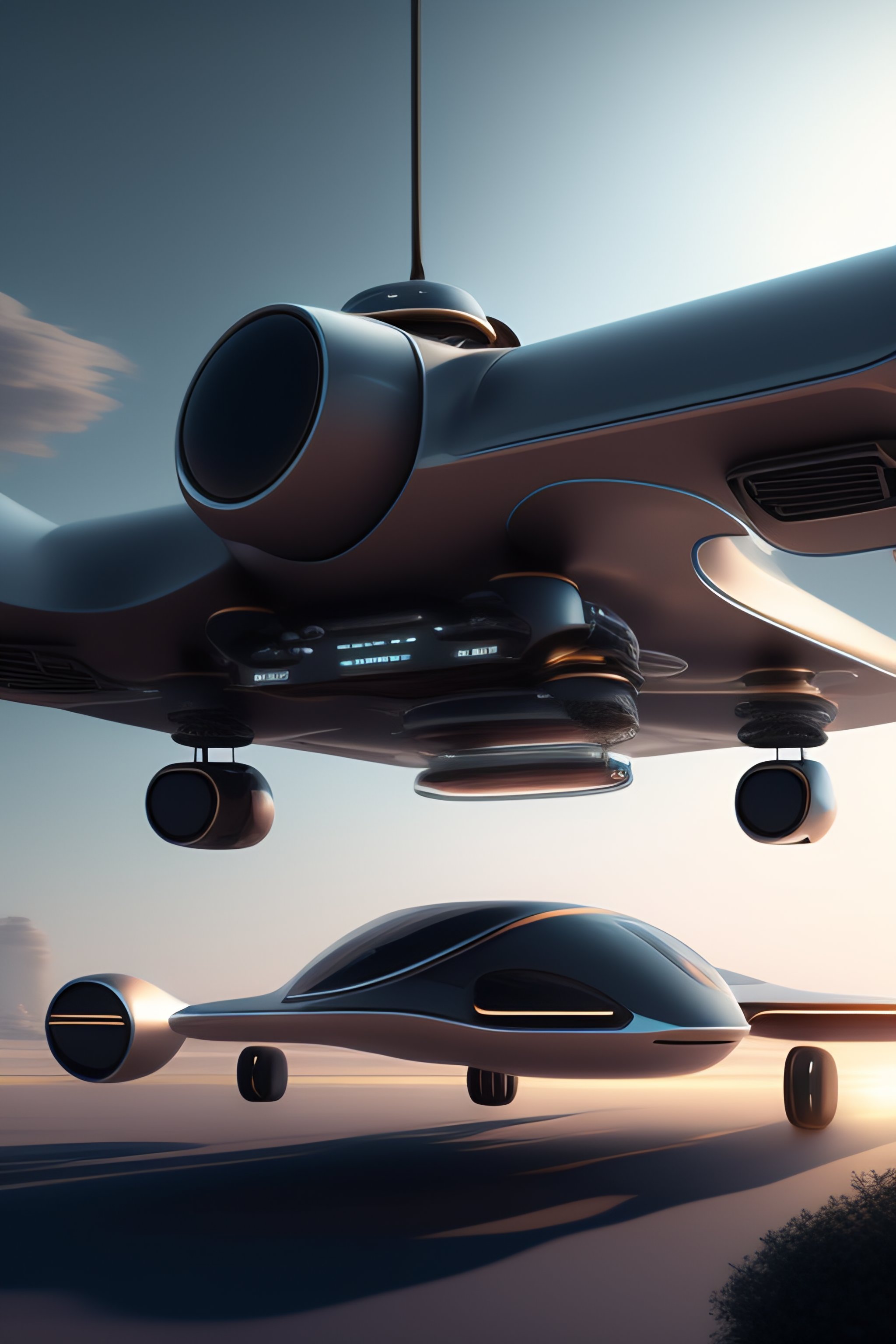 Lexica - Flying vehicle from far future, 5g technology,concept art ...