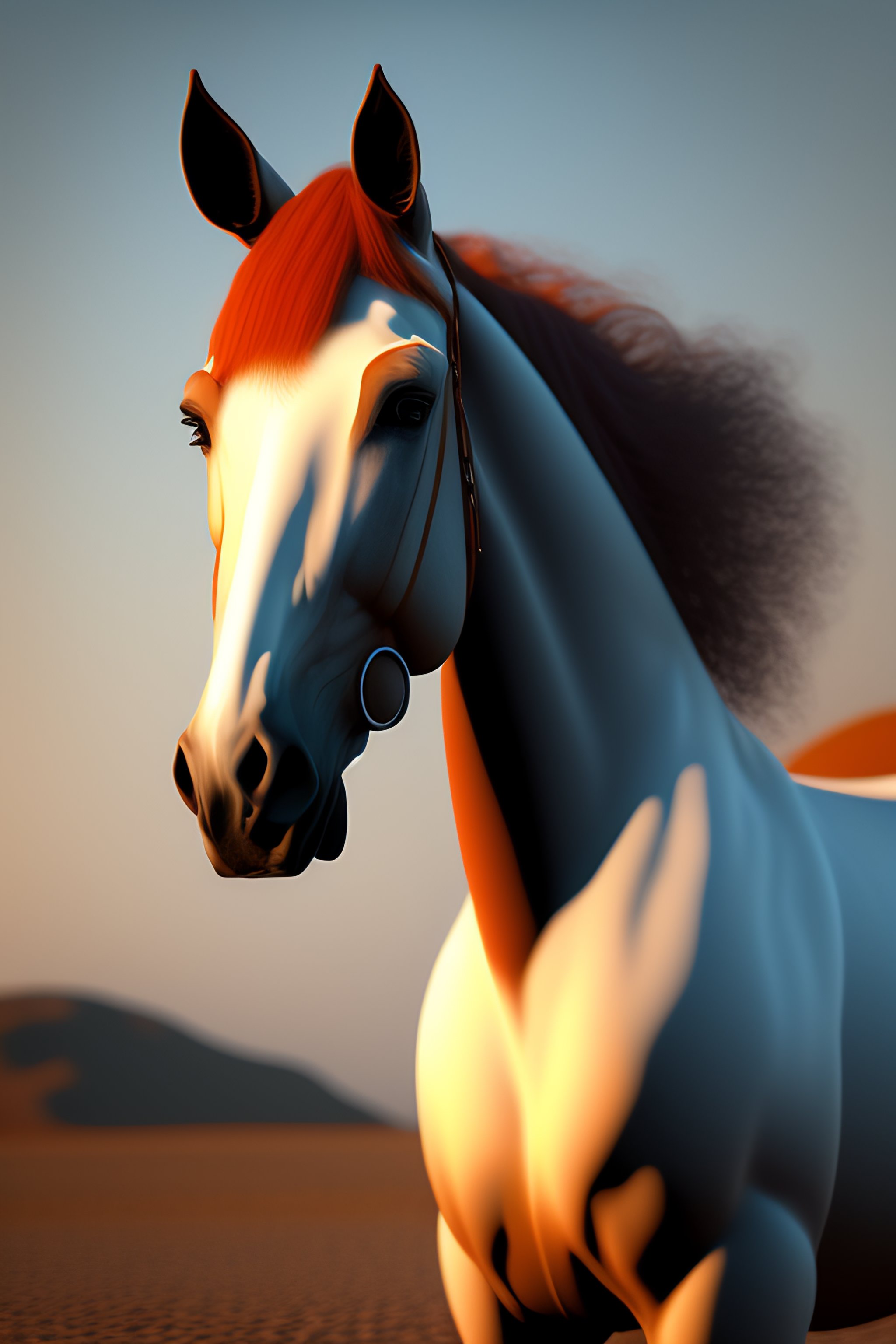 Lexica - Generate a digital image of the Mula sem Cabeça (Headless Mule ...