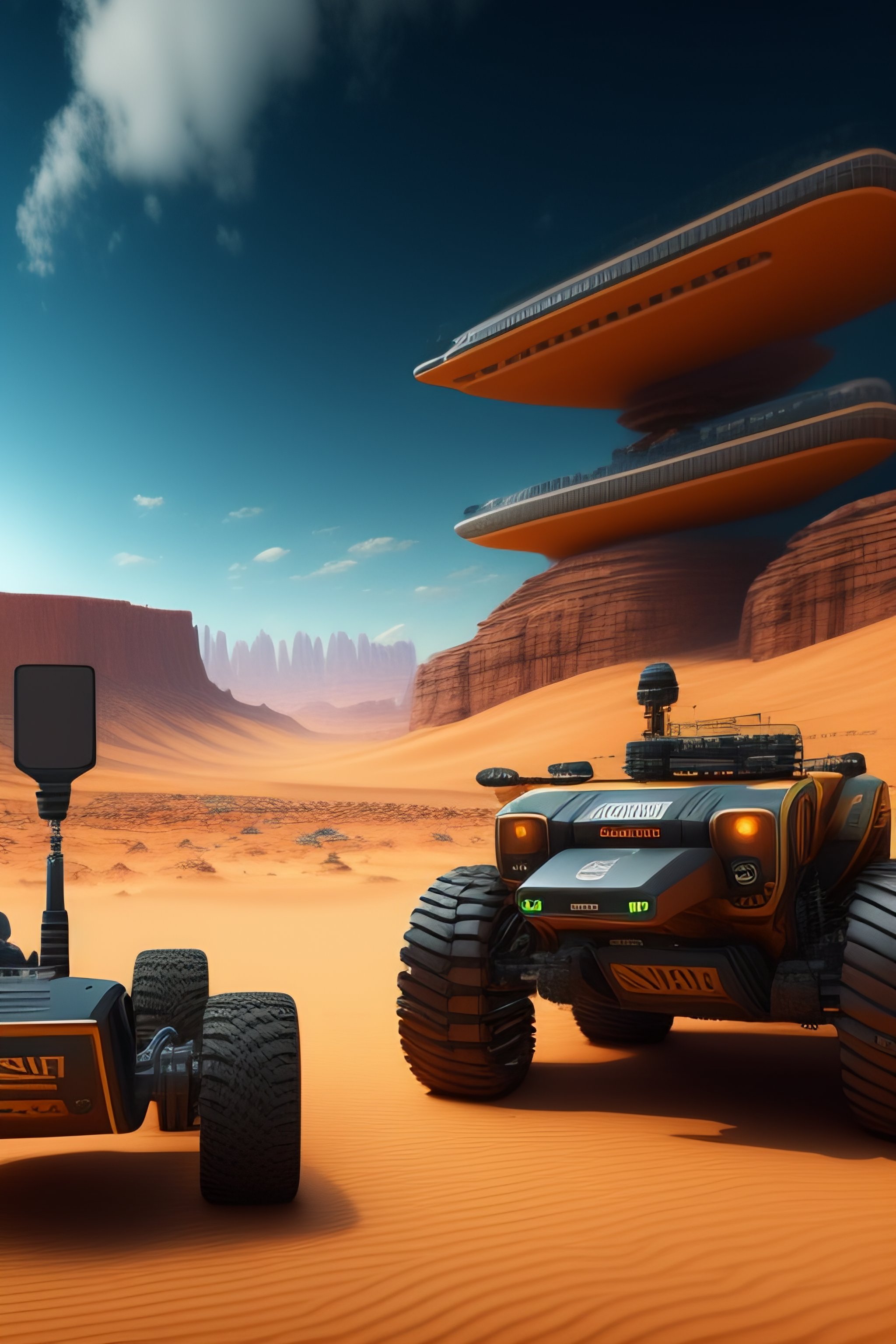 Lexica - Remote-controlled robots,4k, High details