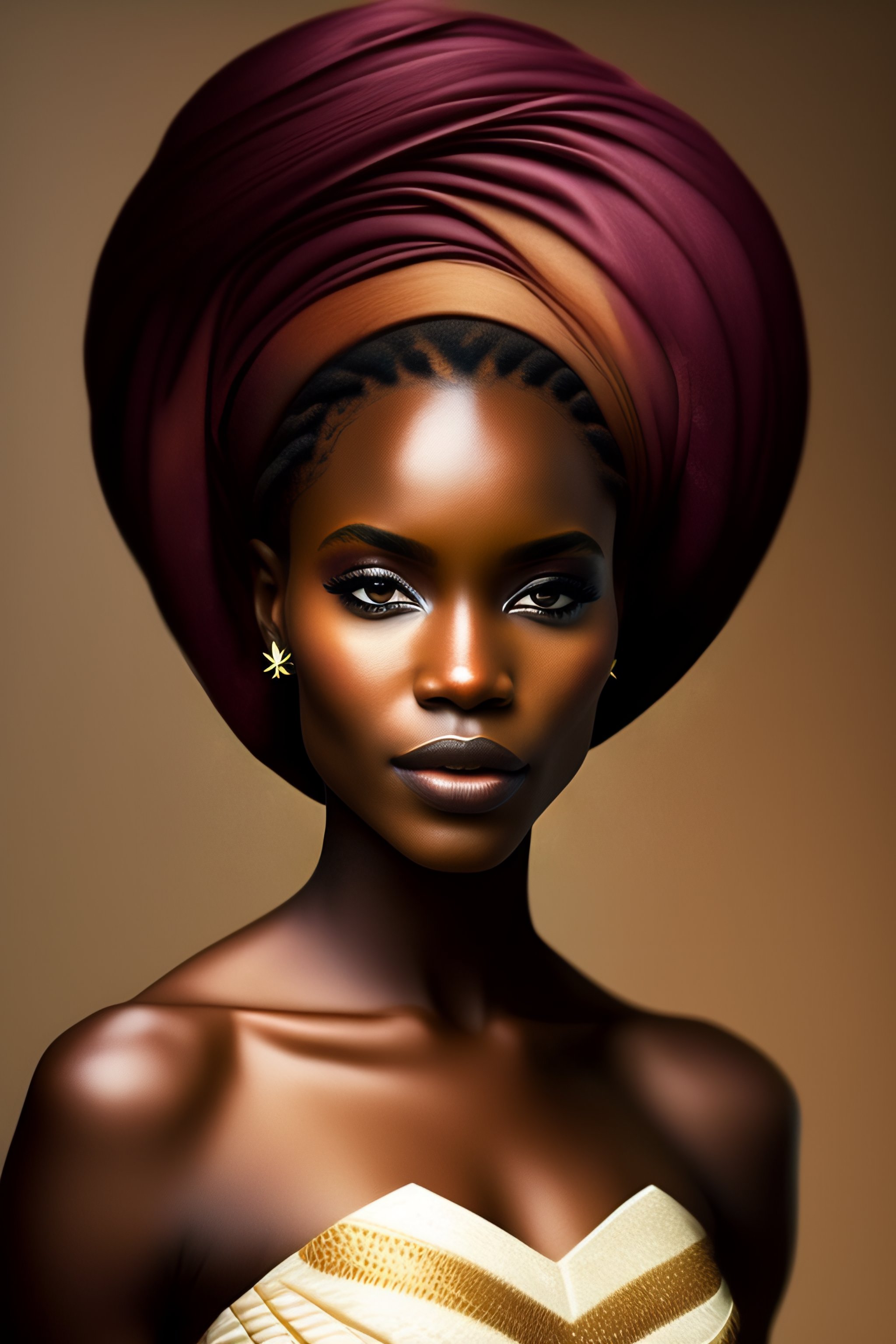 Lexica - A fair Complexioned African beautiful girl