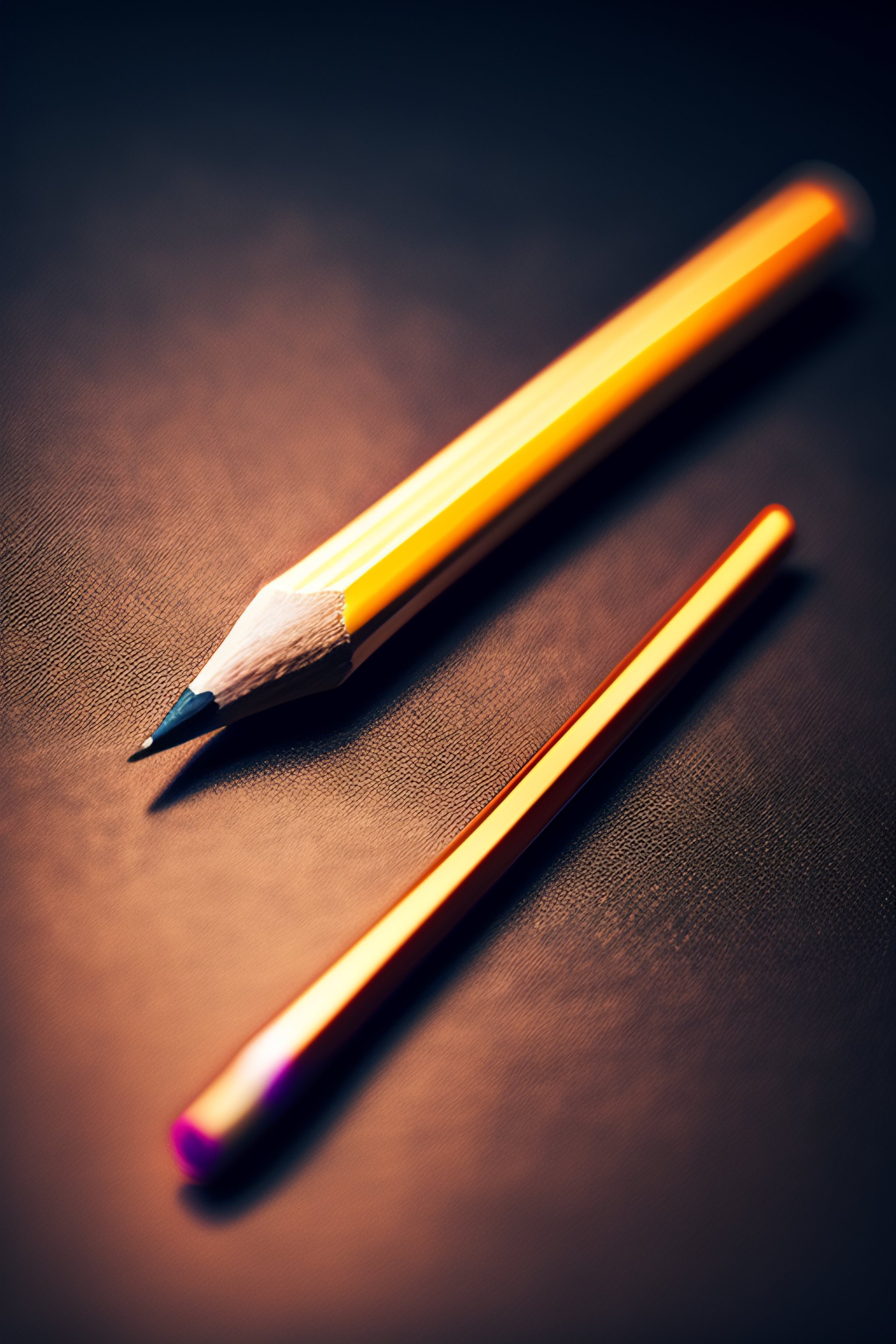 Lexica - Blunt pencil lying on a iphone with a broken screen