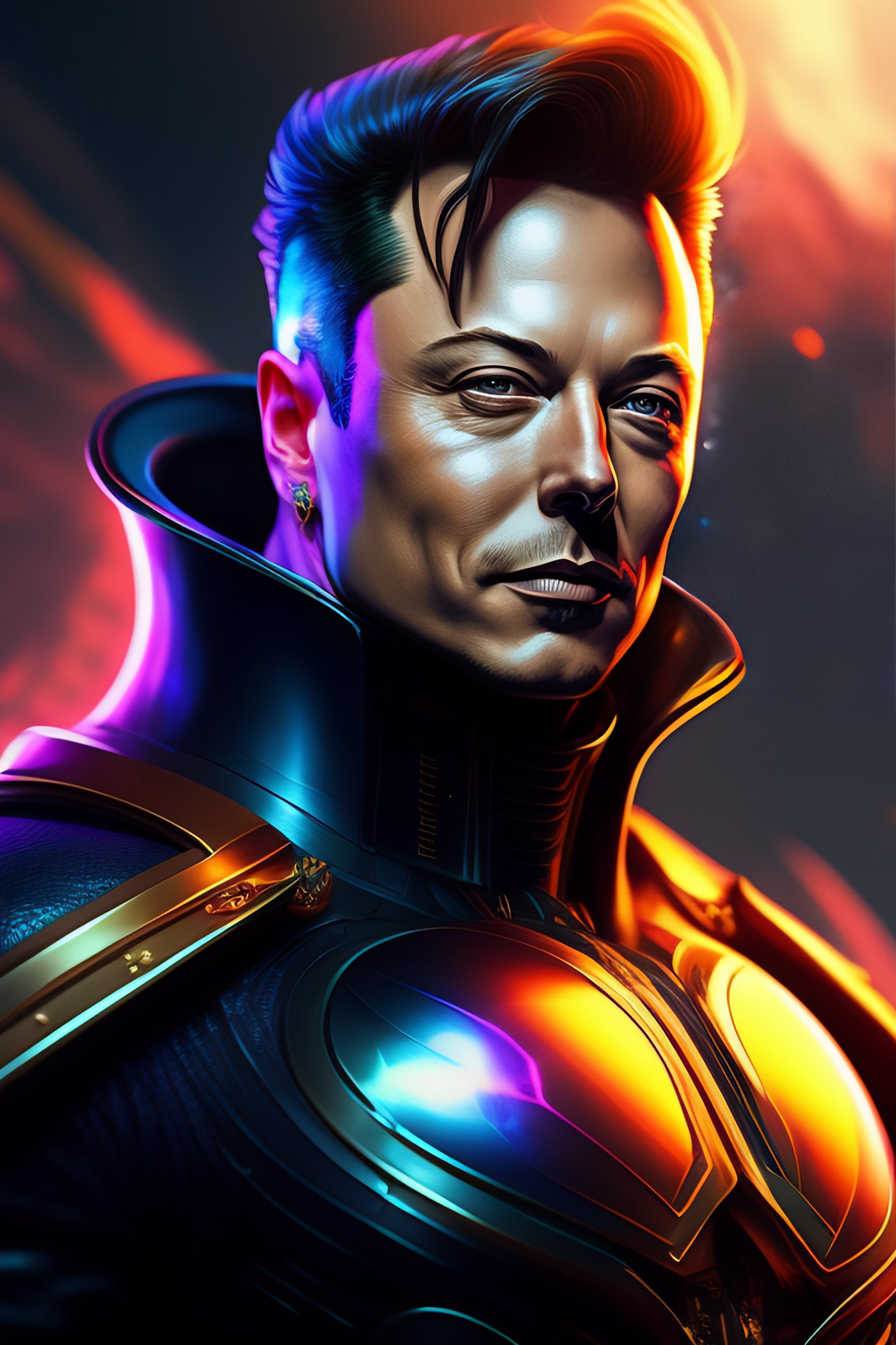 Lexica - Elon musk as a super villain, character, digital illustration ...