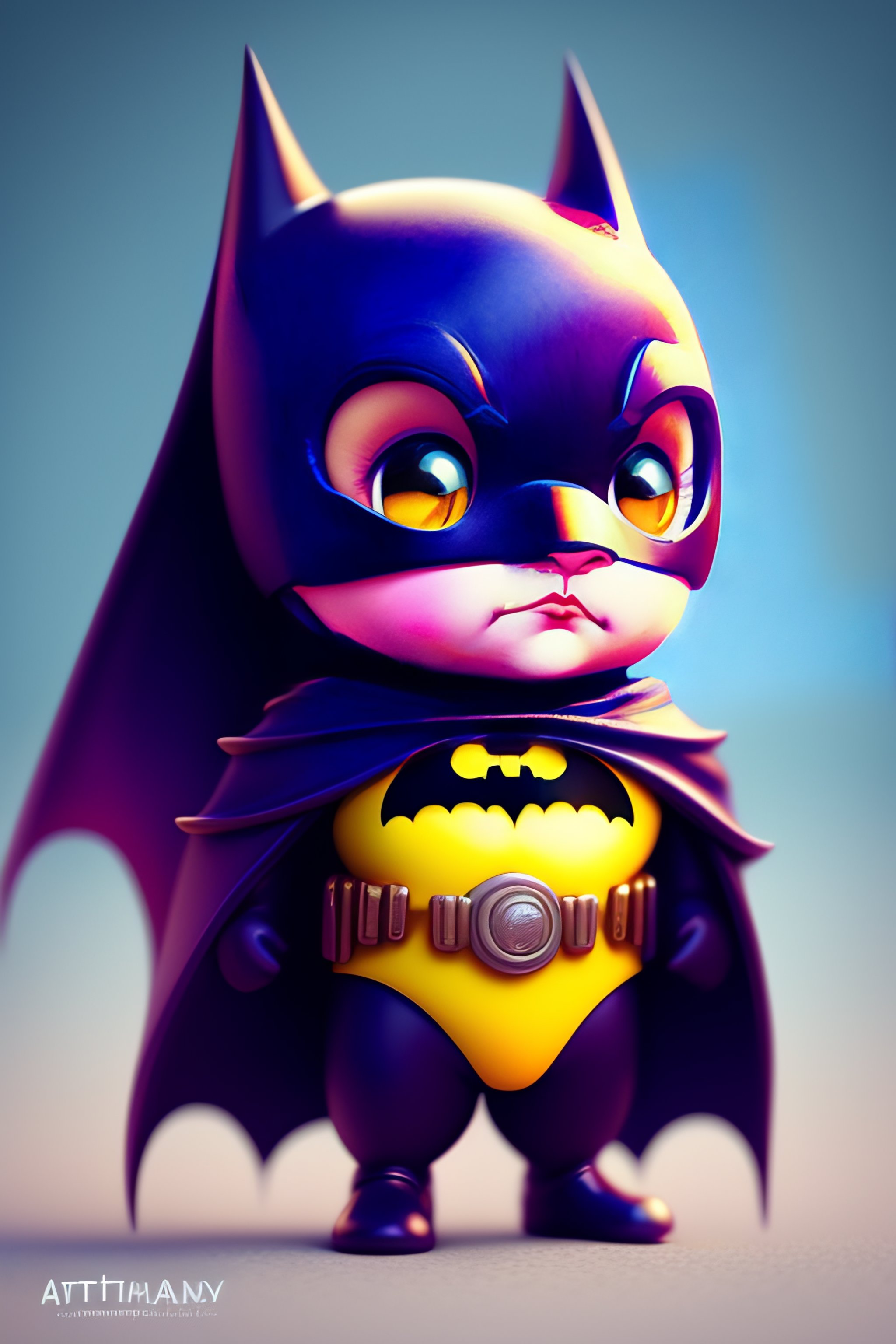 Lexica - Cute and adorable cartoon batman baby, fantasy, dreamlike ...