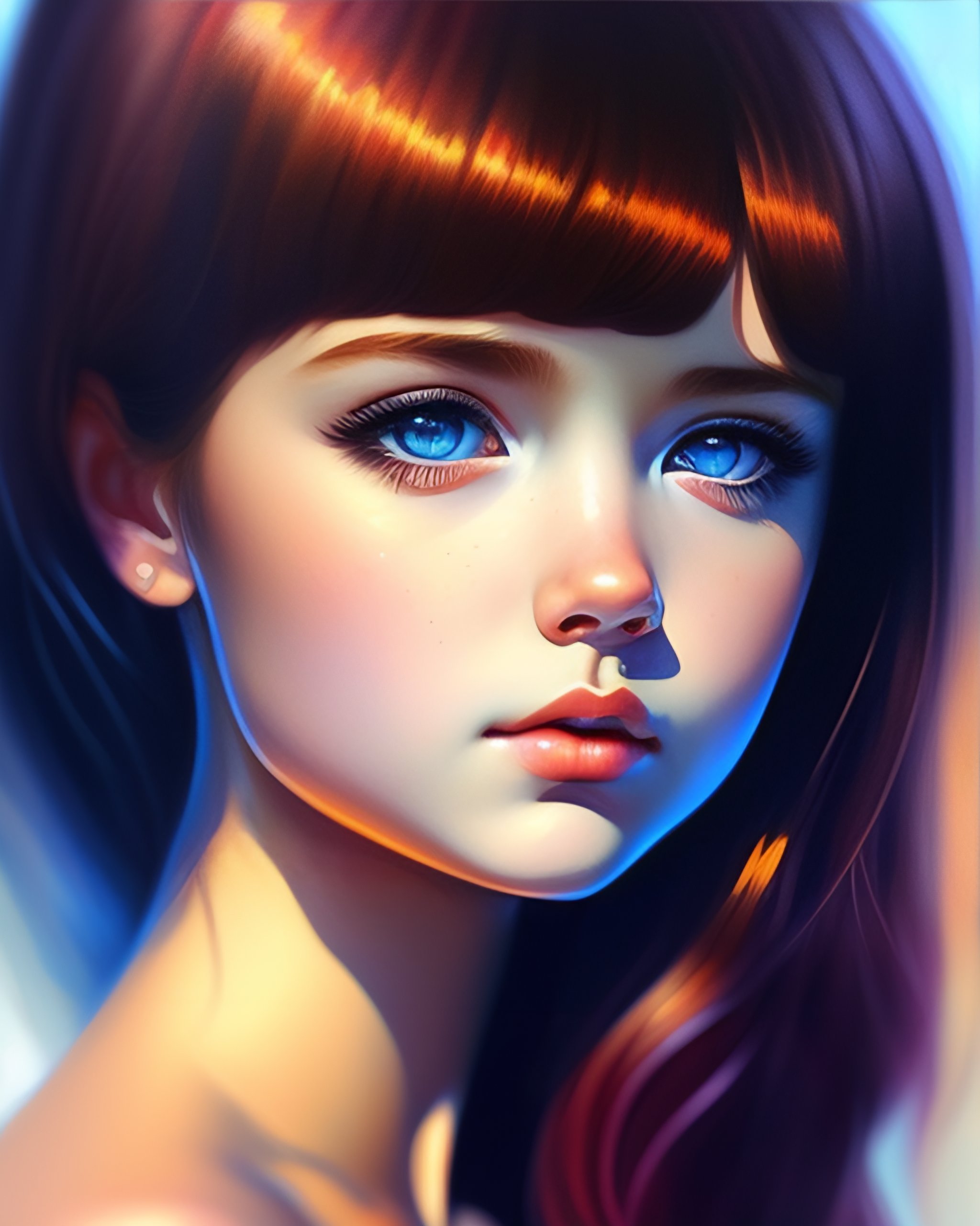 Lexica - Margaret keane, cute girl doll sharp focus, ultra detailed ...