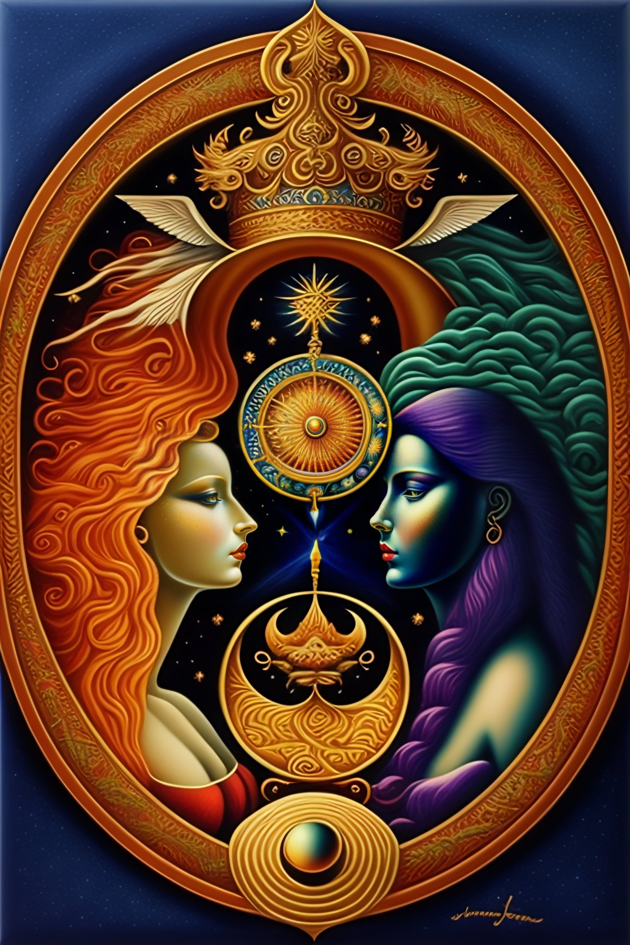 Lexica - The surrealist zodiac, art by johfra bosschart