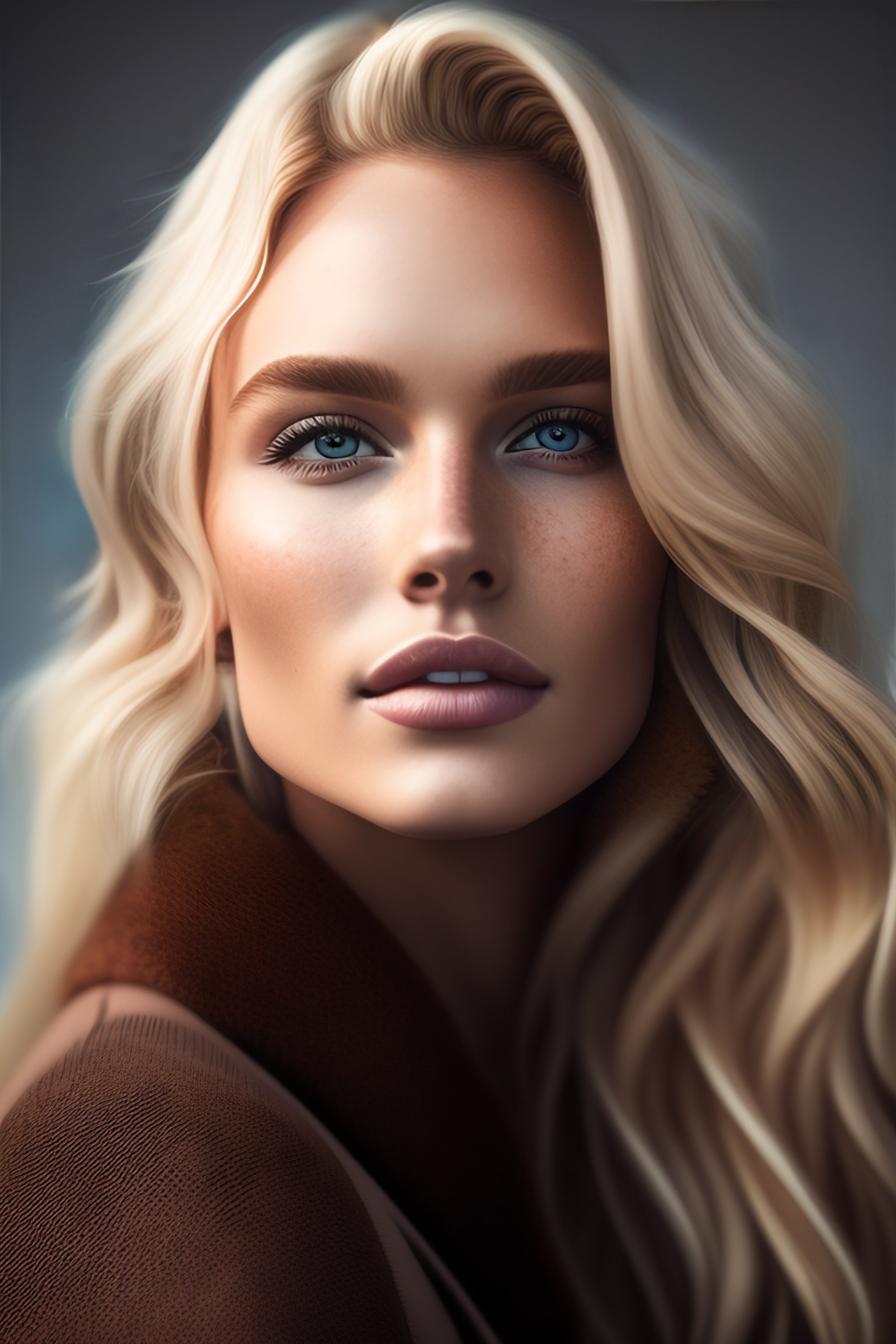 Lexica - A portrait of a beautiful blonde woman, fine - art photography ...