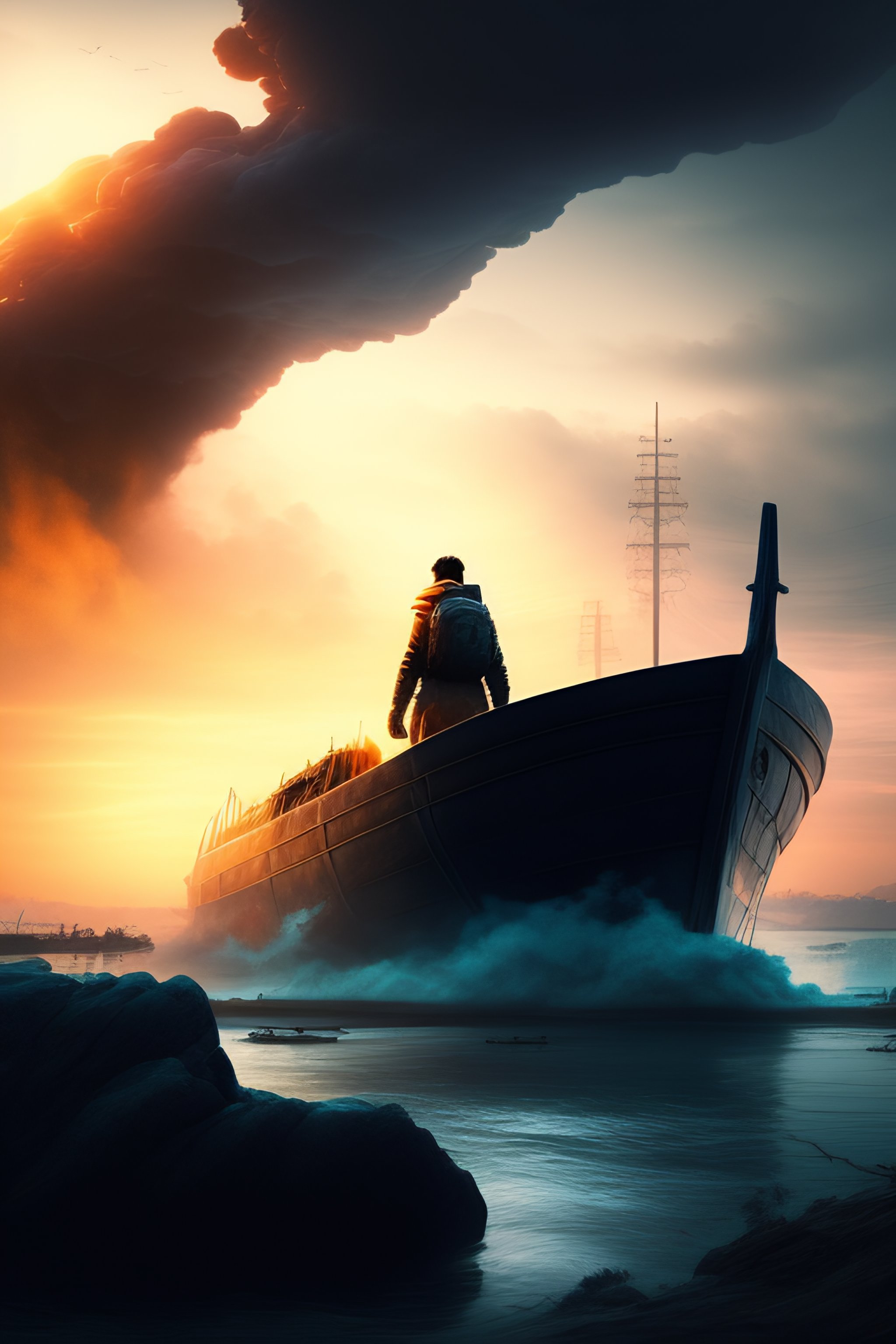 Lexica - Realistic post apocalyptic view of the main protagonist that ...