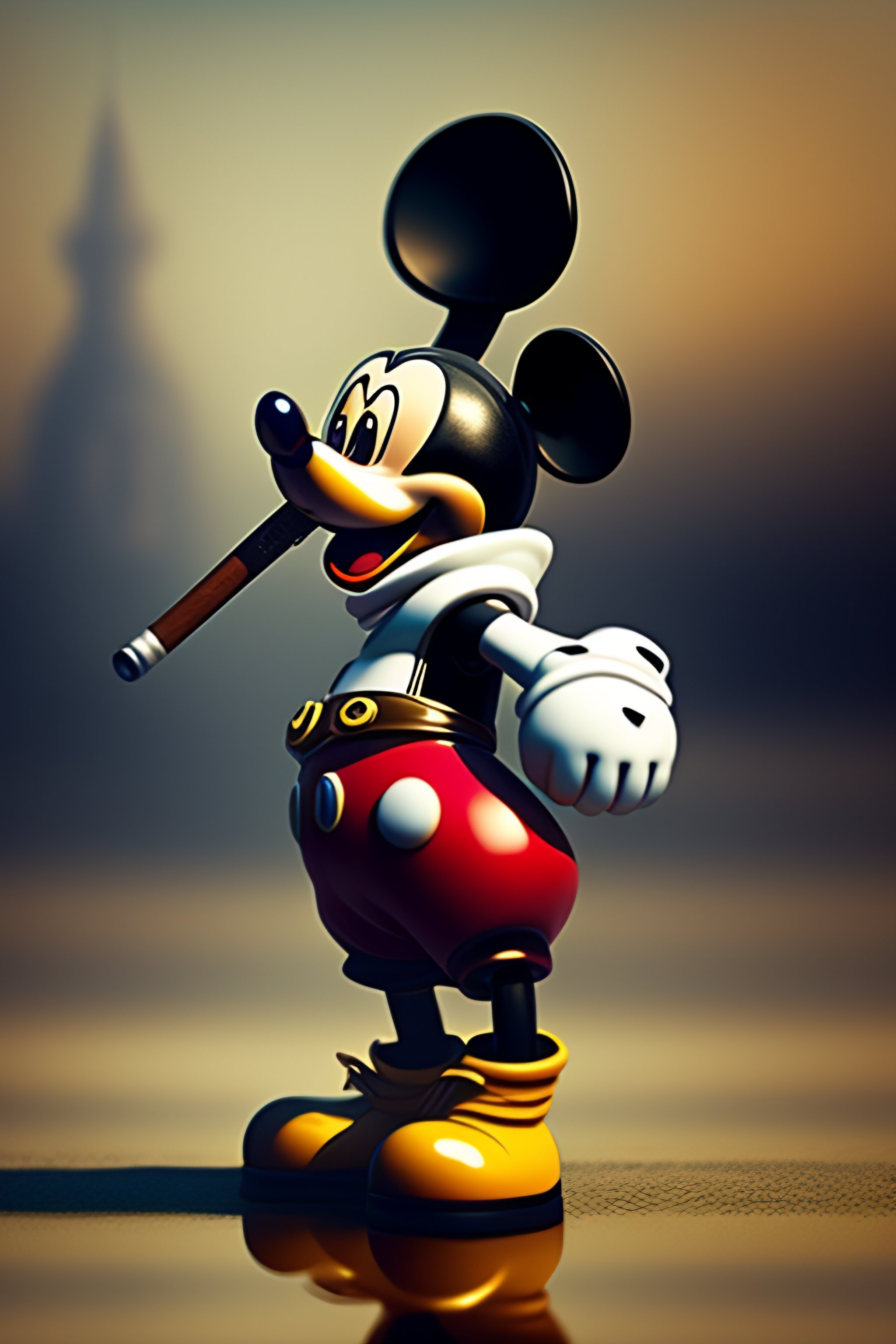 Lexica - Mickey mouse smoking