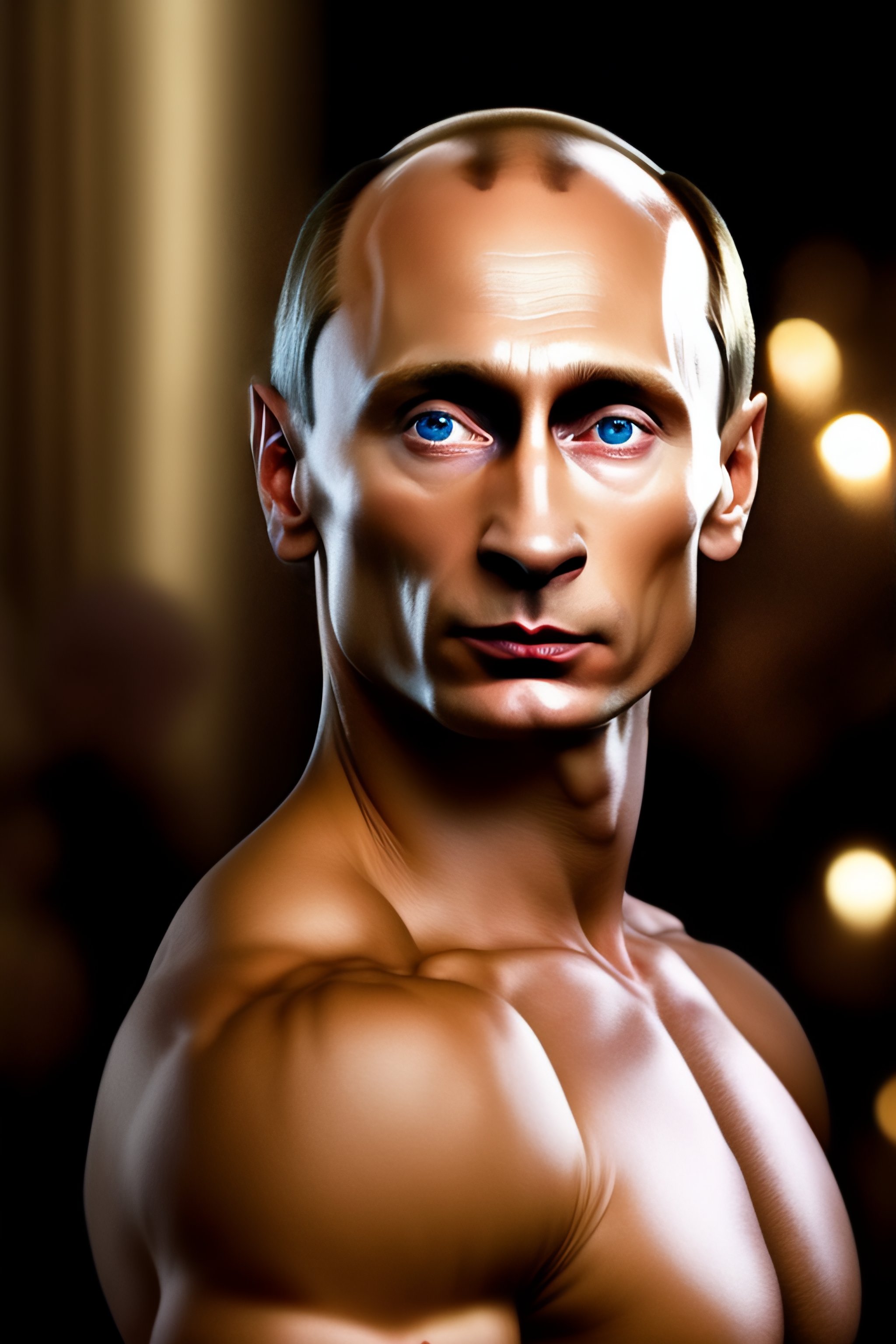 Lexica - A photo of vladimir putin as dobby from harry potter