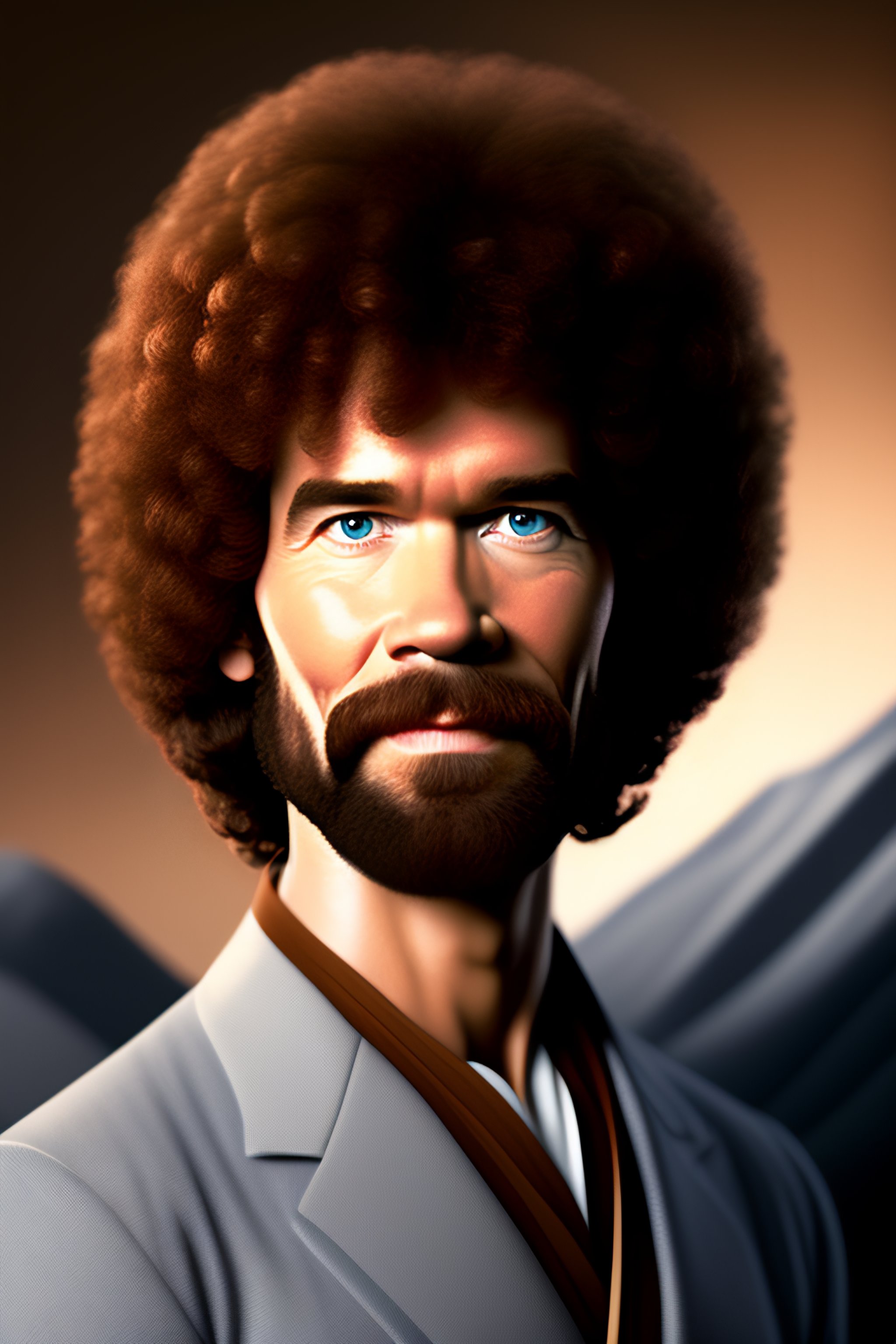 Lexica - Bob ross without a beard, hyperrealistic 8k