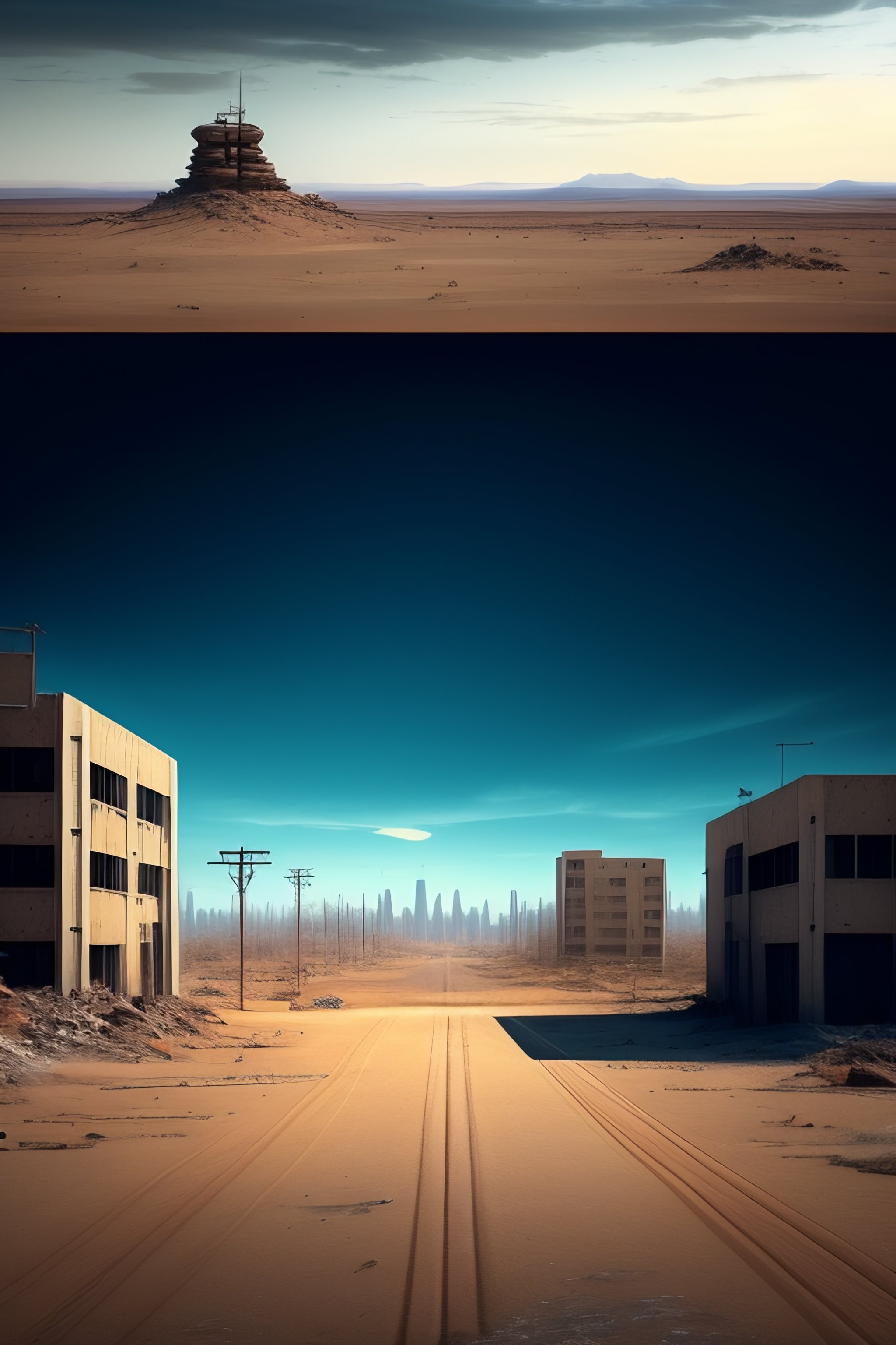 Lexica - Empty and deserted post-apocalyptic world sad