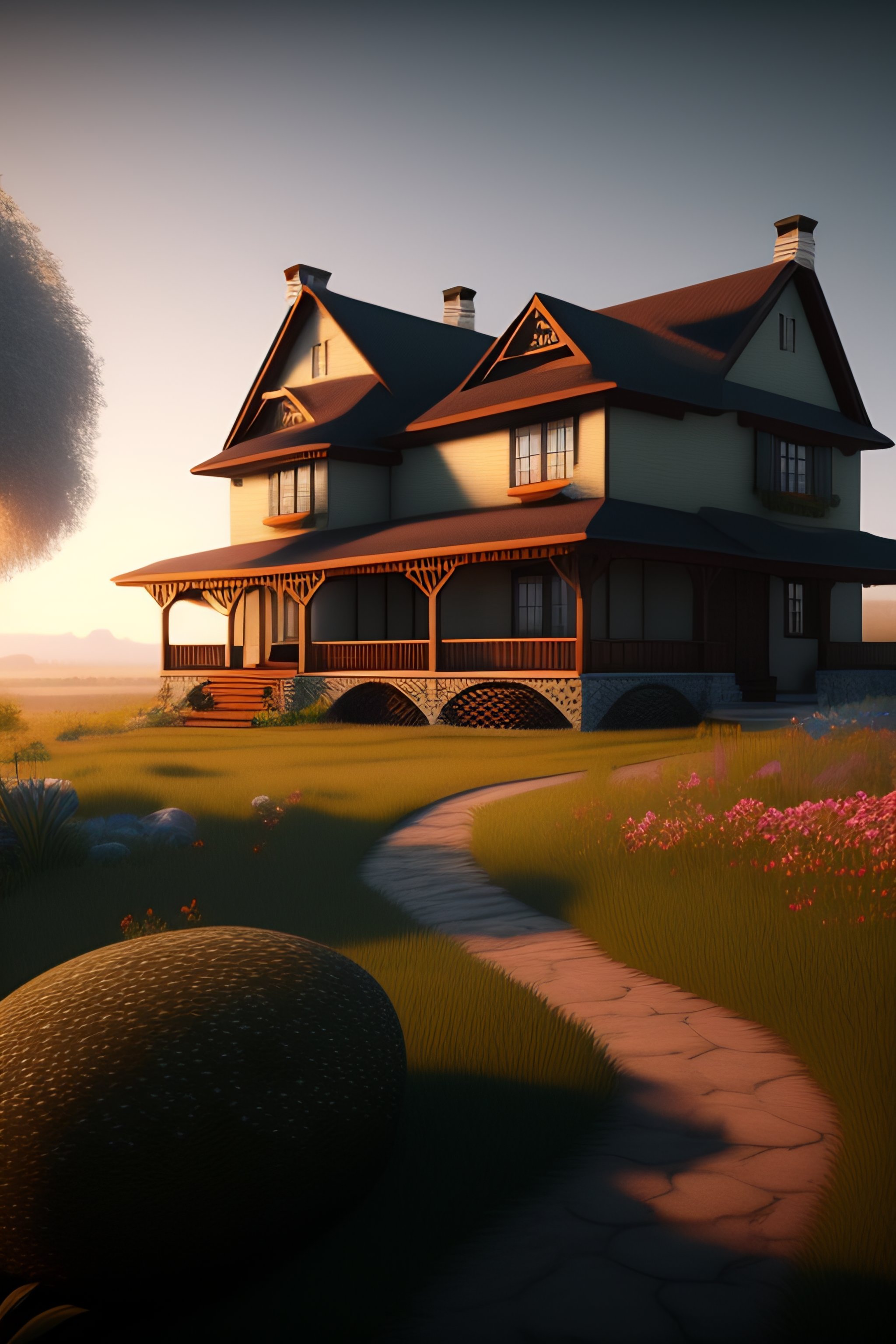 Lexica - Beautiful realistic mansions in 8k