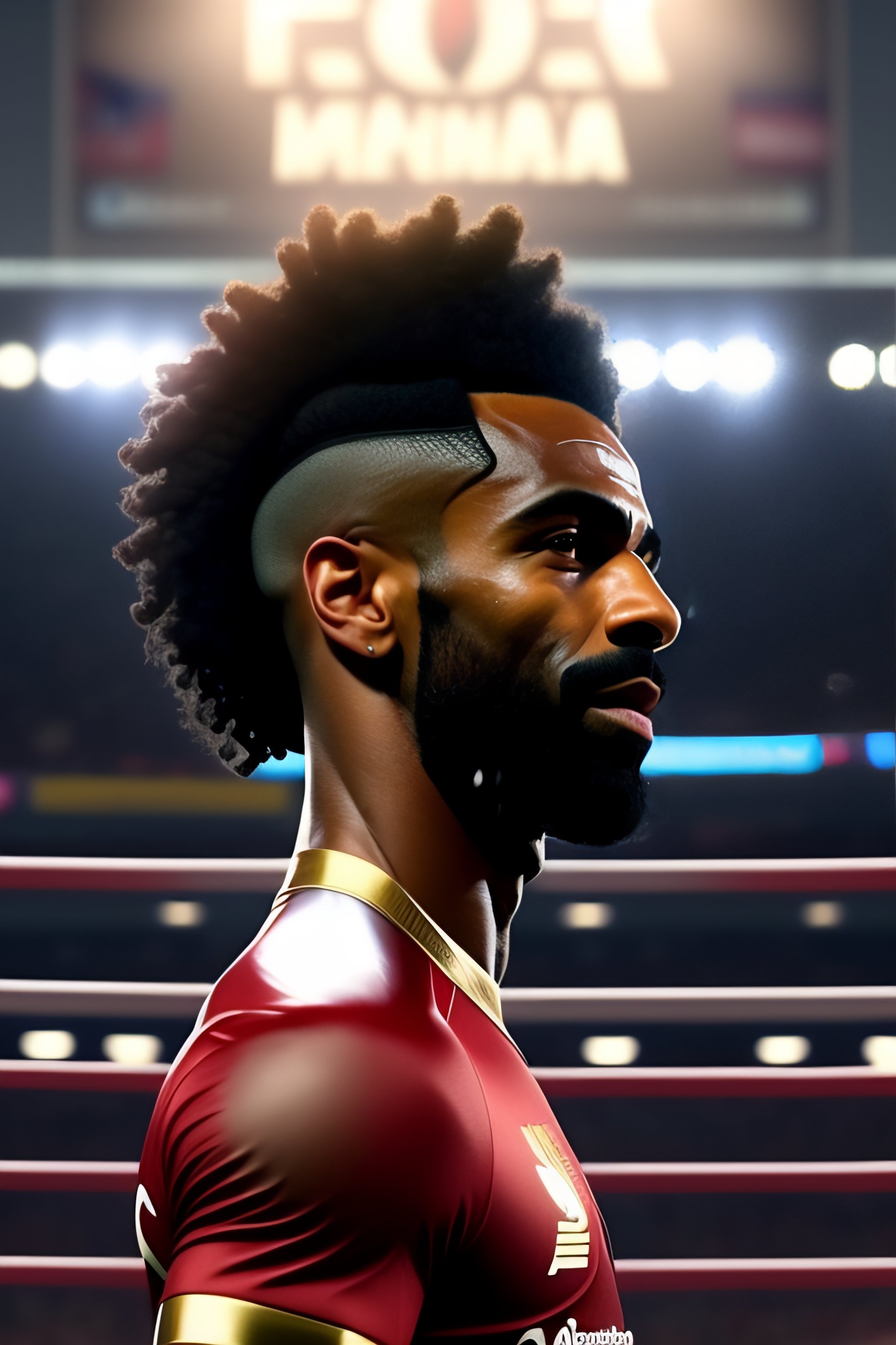 Lexica - Mo Salah as t'challa in black panther movie, full body