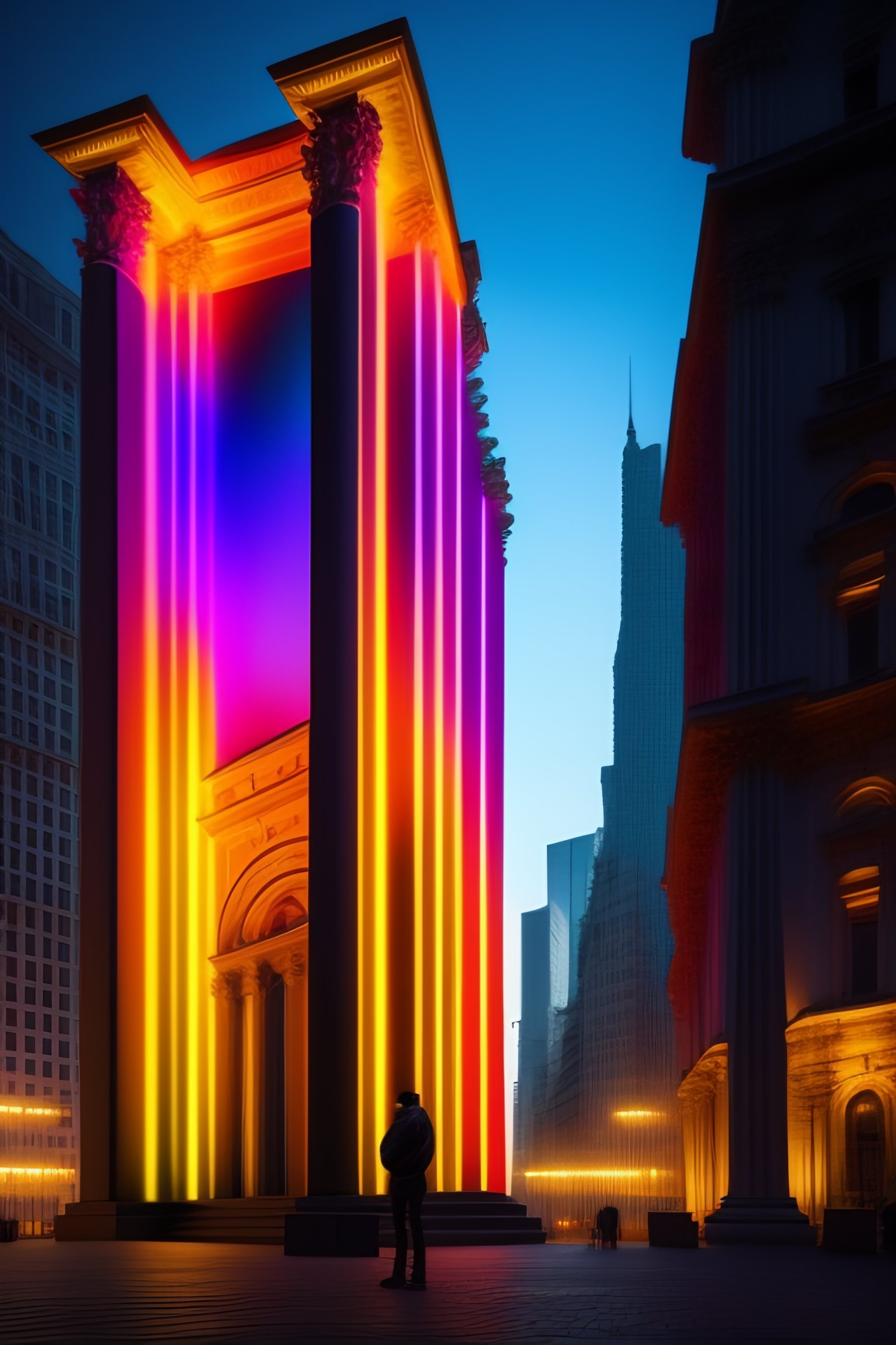 Lexica - Vj, men digital artist making a projection mapping in a ...