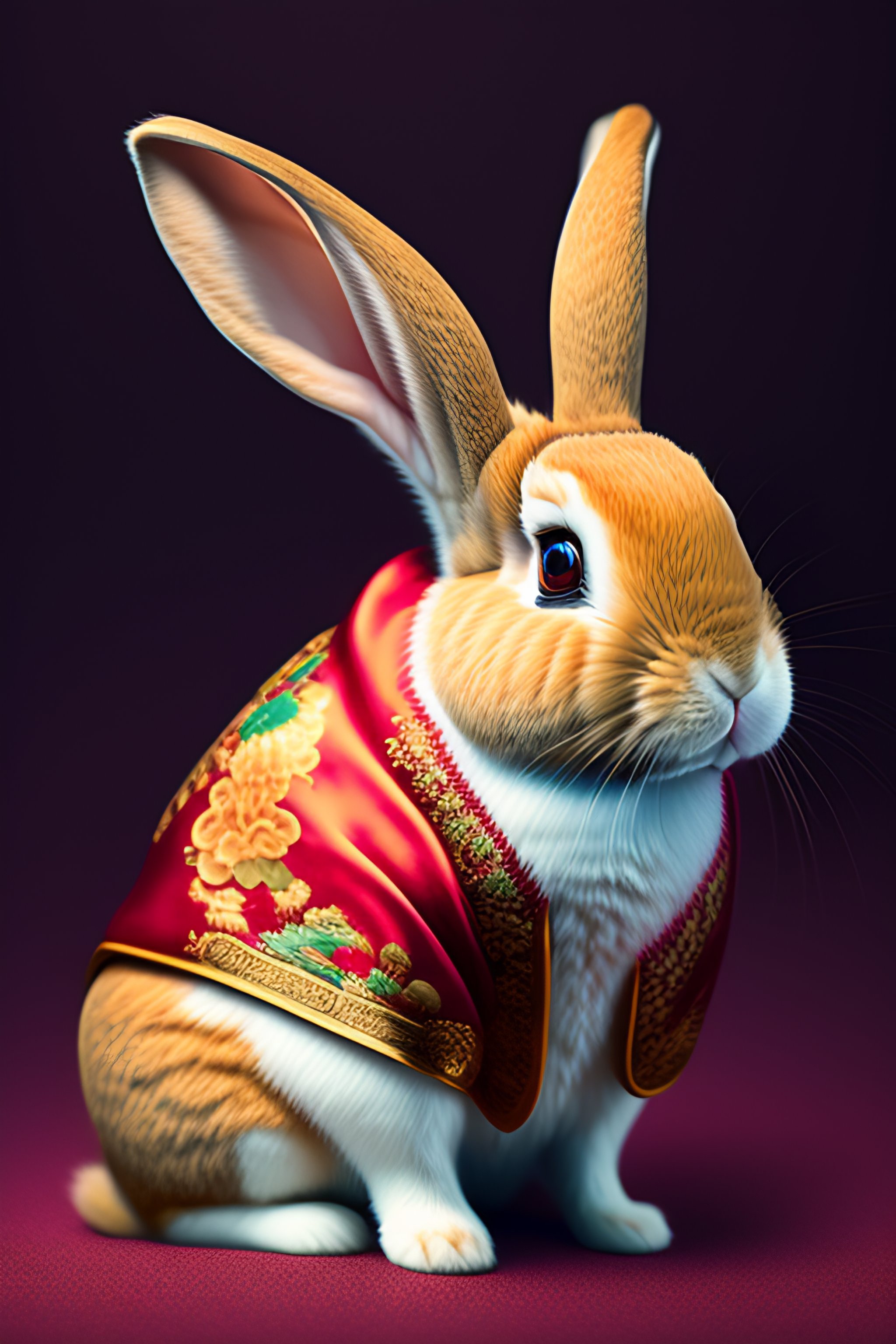 Lexica - A rabbit in a Chinese coat