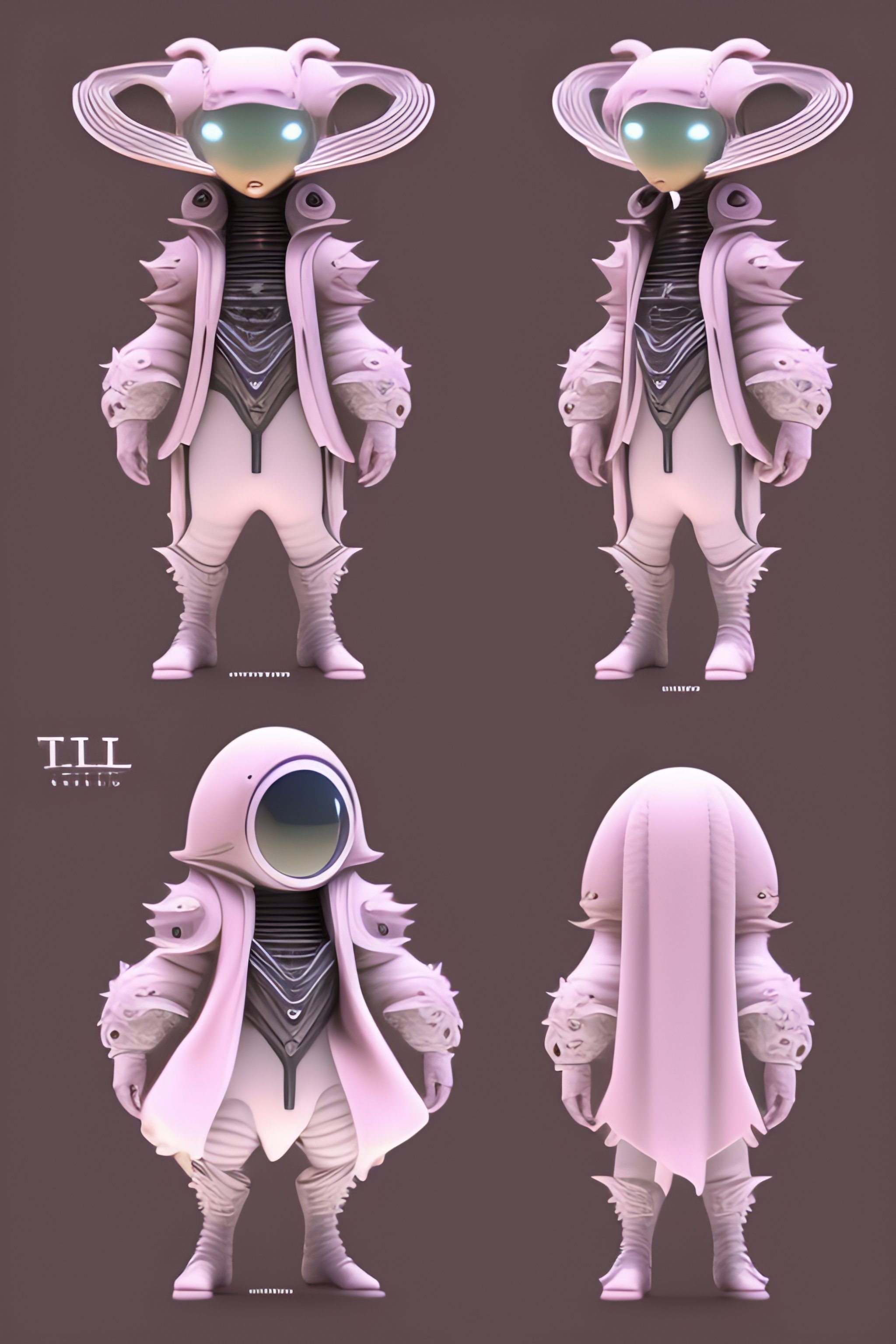 Lexica - Photo real alien monster model sheet t pose