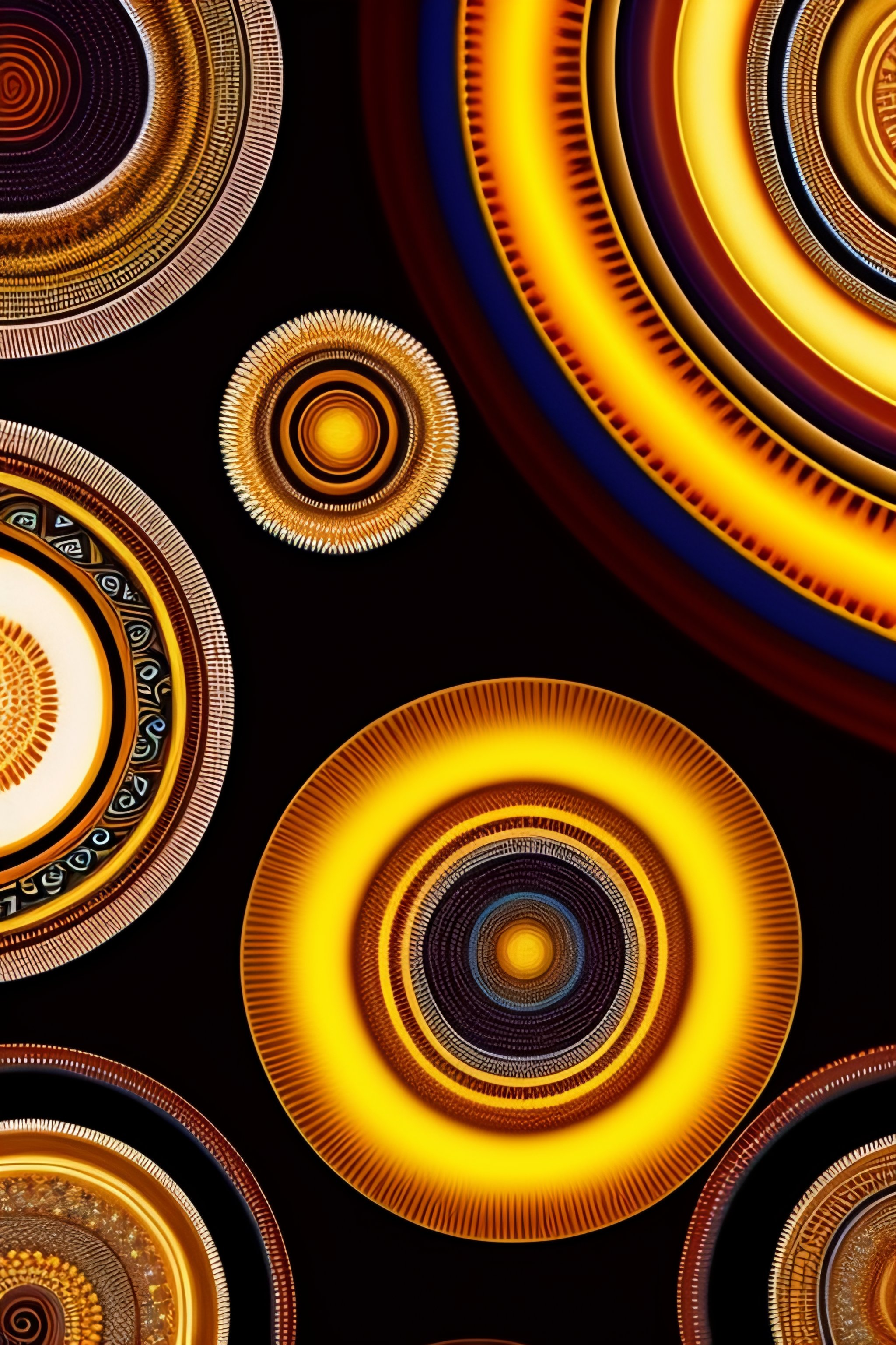 Lexica - Image of African fabric with brown, yellow, Ankara fractals ...