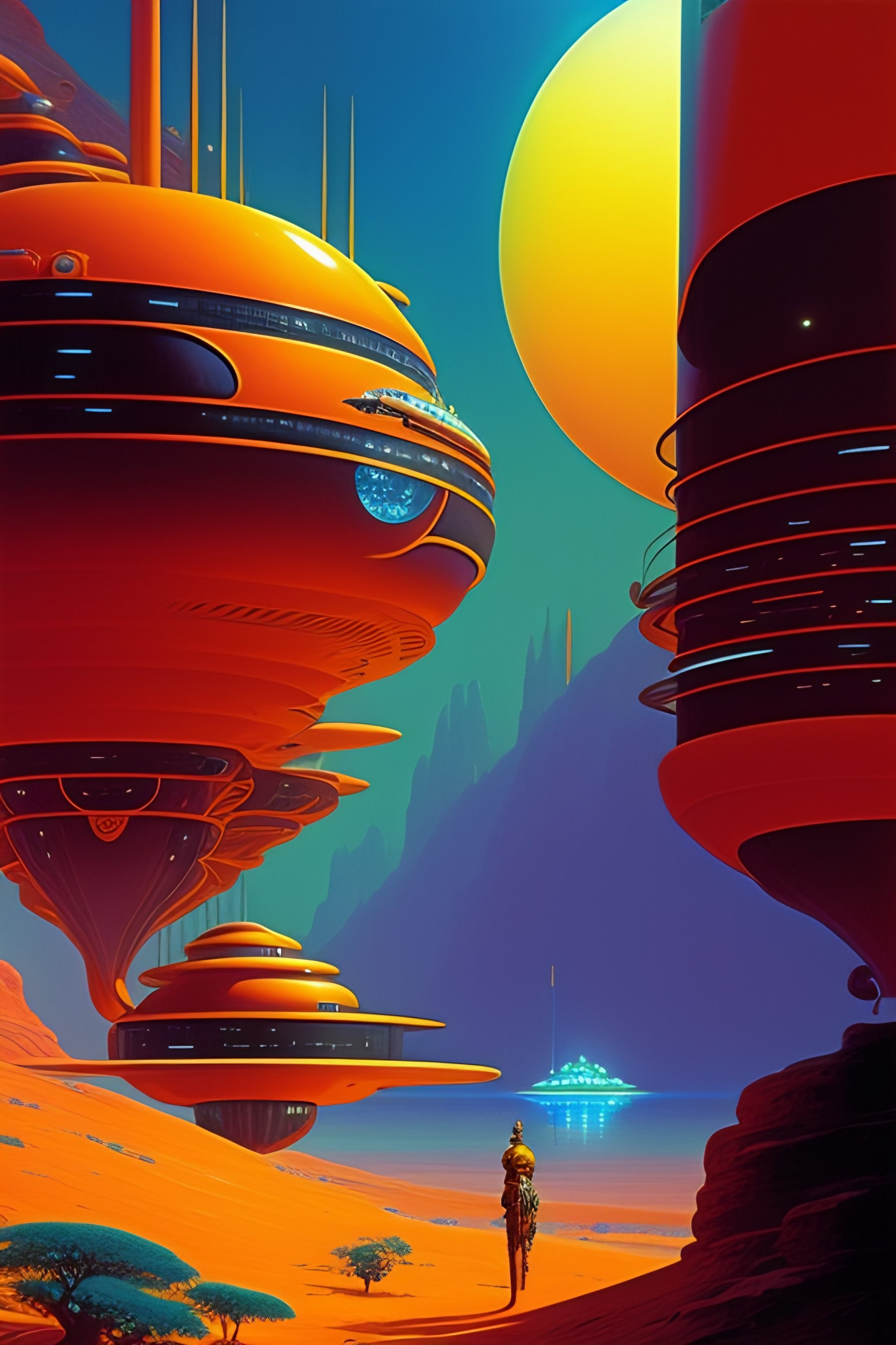 Lexica - Photorealistic image of a retro futurism, solarpunk, biopunk ...