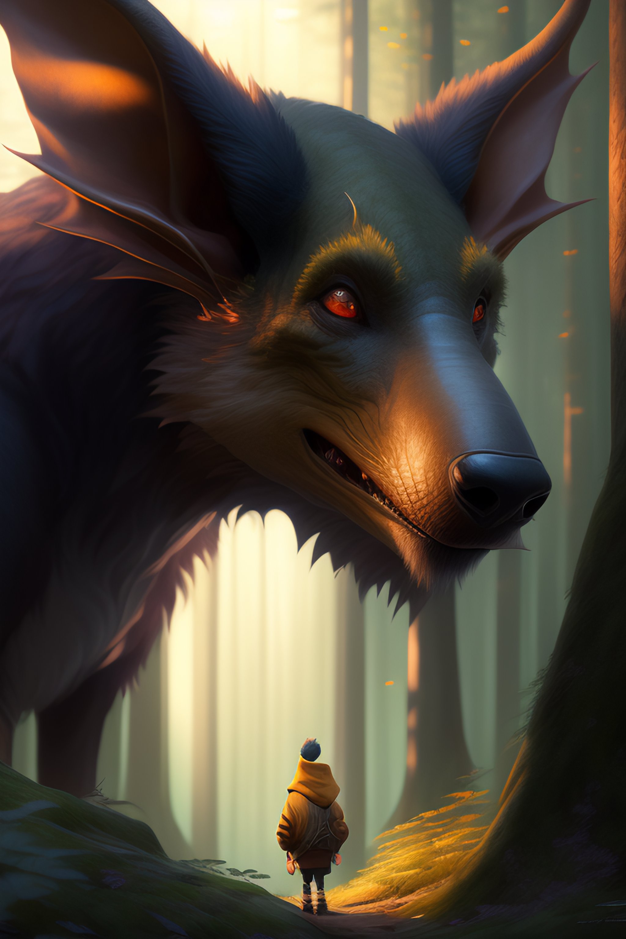 Lexica - Detailed goblin creature with a big nose and a tired ...