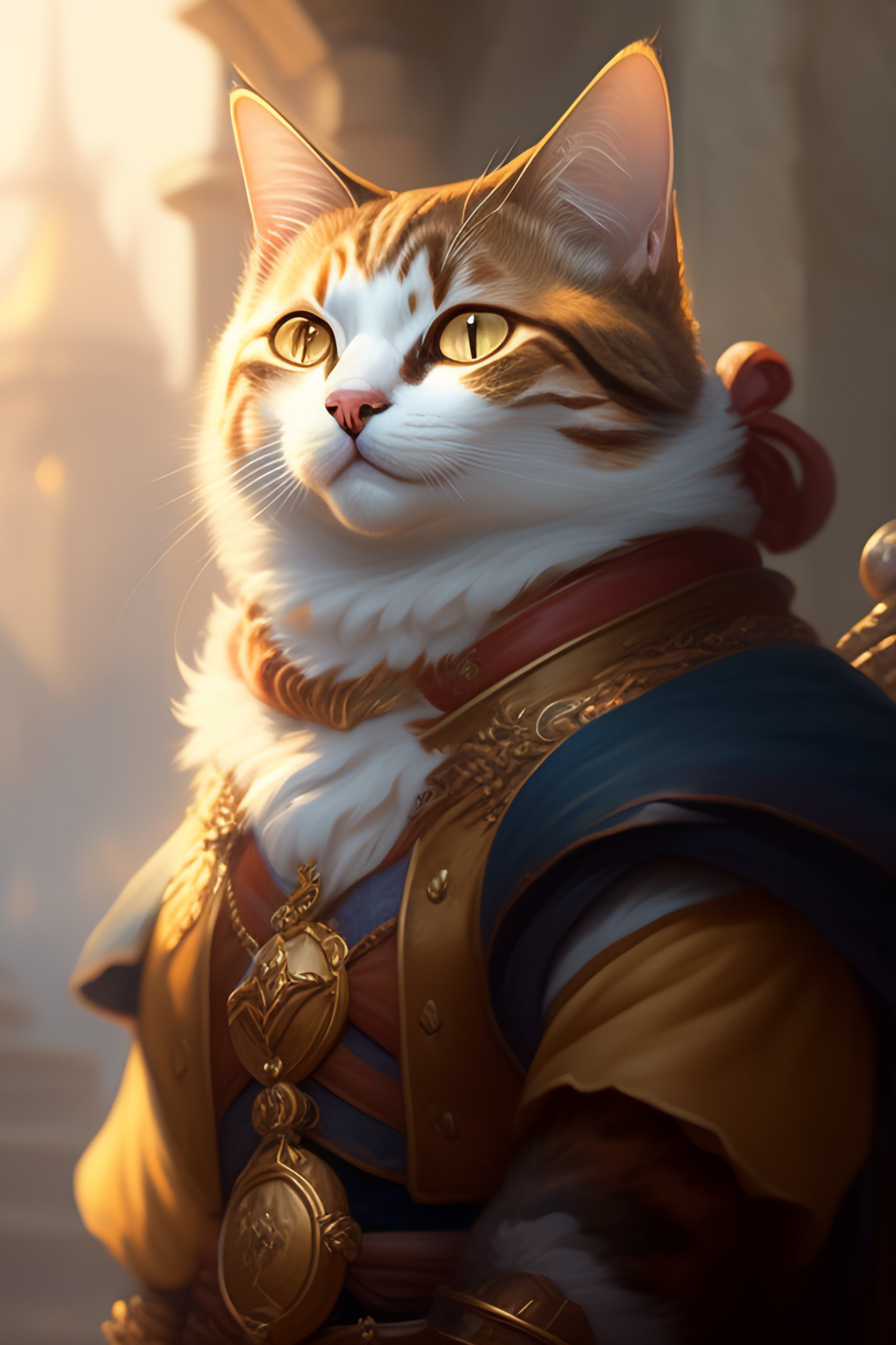 Lexica - A detailed portrait of cat giving thumbs up illustrator, by ...