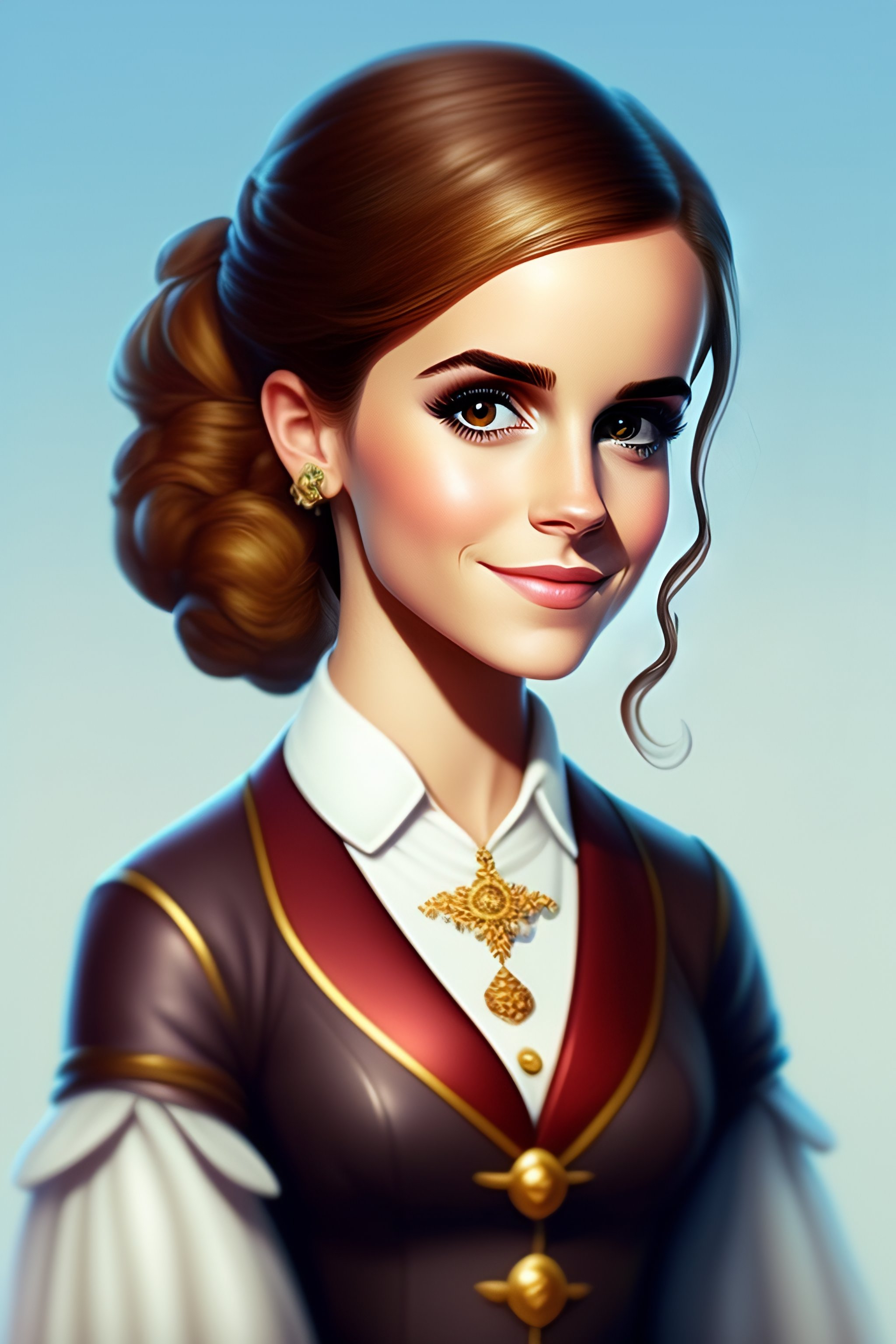 Lexica - Cute and adorable cartoon Emma Watson, fantasy, dreamlike ...