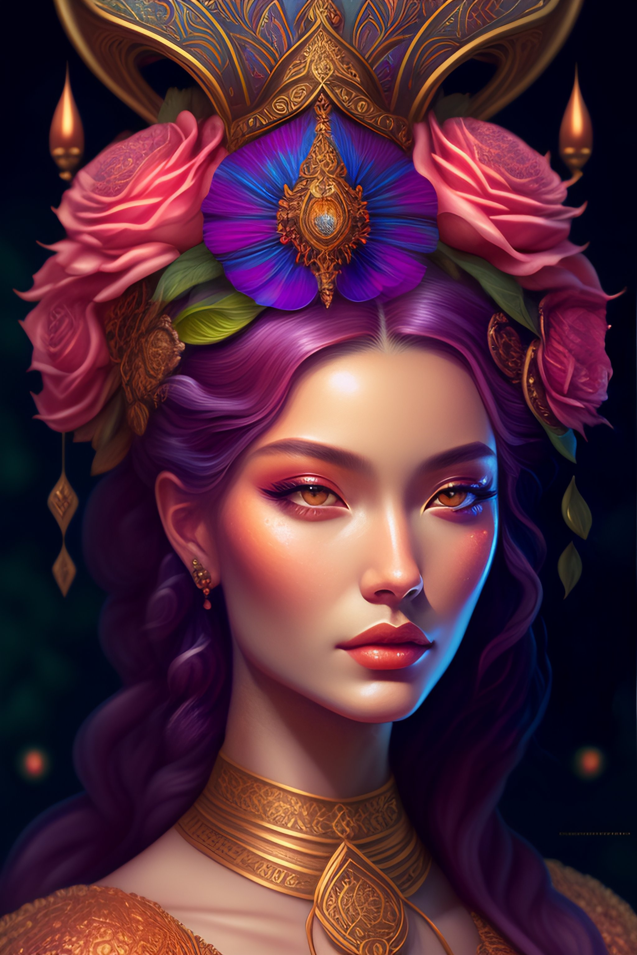 Lexica - Goddess Persephone concept art portrait by Casey Weldon, Olga ...