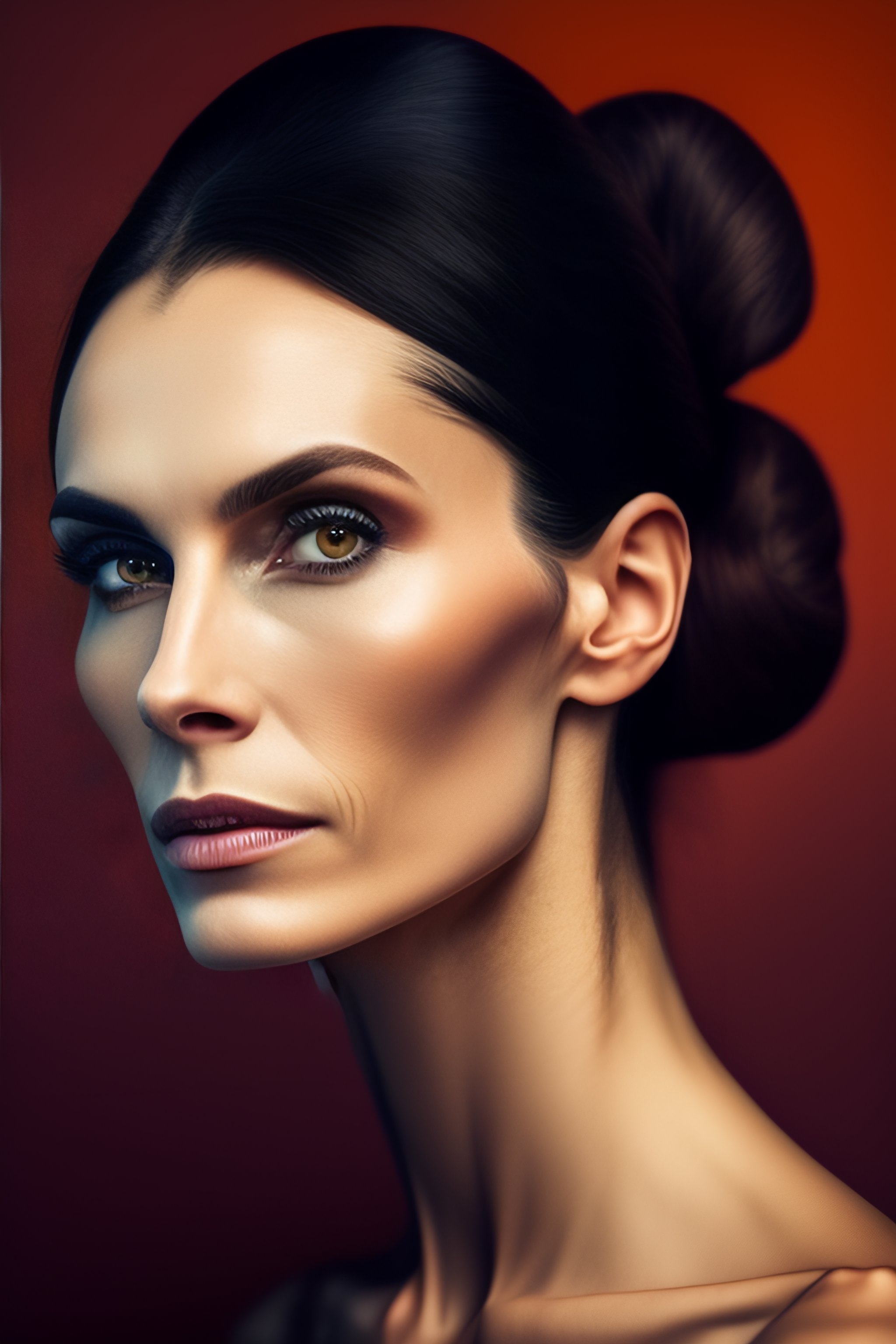 Lexica - Scary skinny tall pale woman with scars on her face, with ...