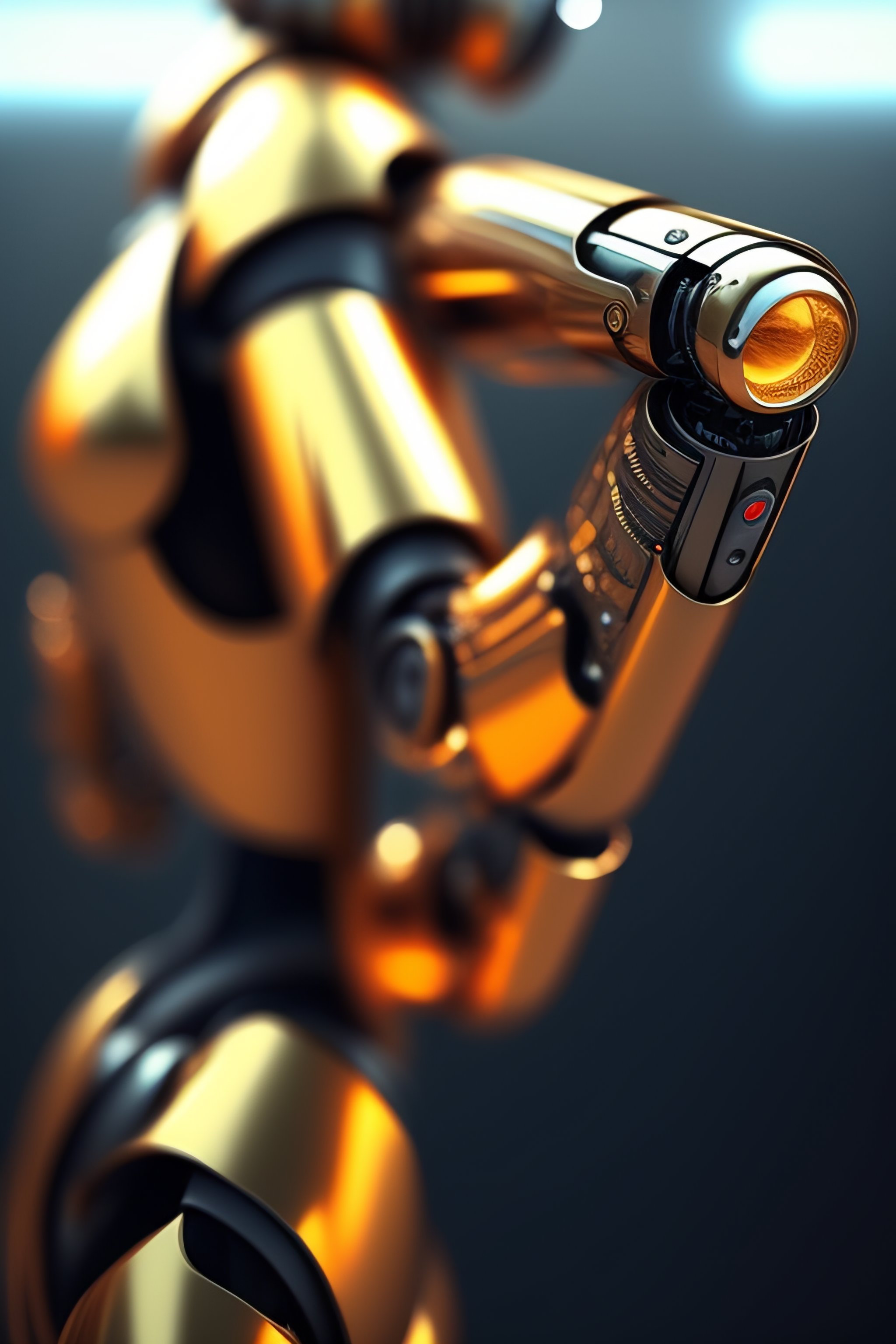 Lexica - Robotic arm human like, cool design, concept art, 3 perspective
