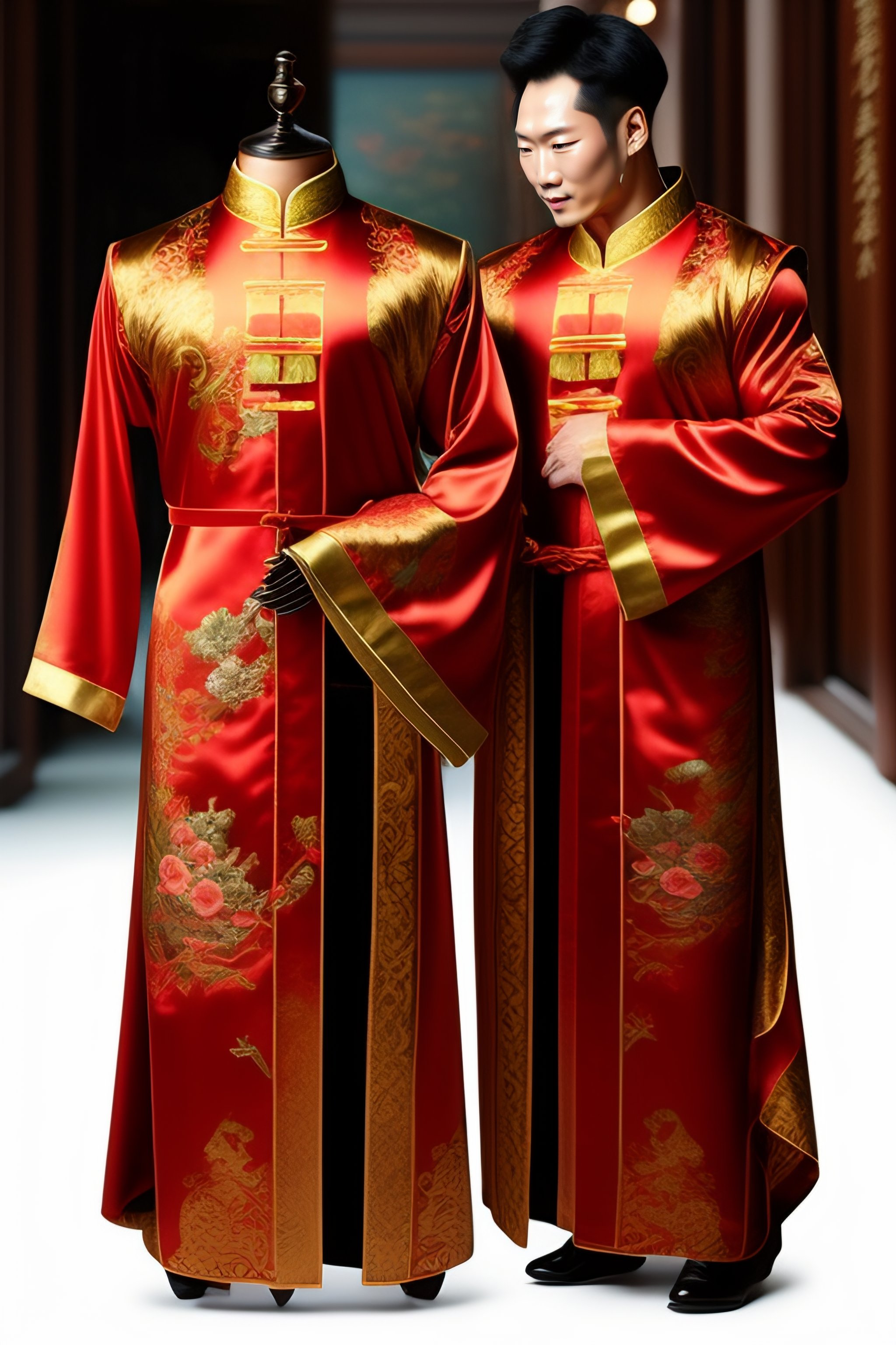 Lexica - Ancient old mythical Chinese clothes lightweight bag scrolls ...