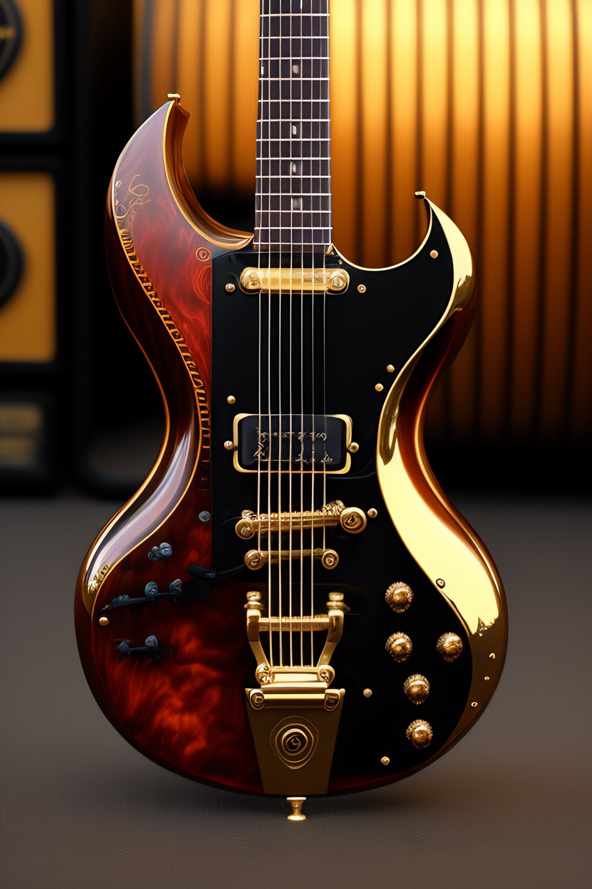 Lexica - Science fiction steam punk gibson SG guitar