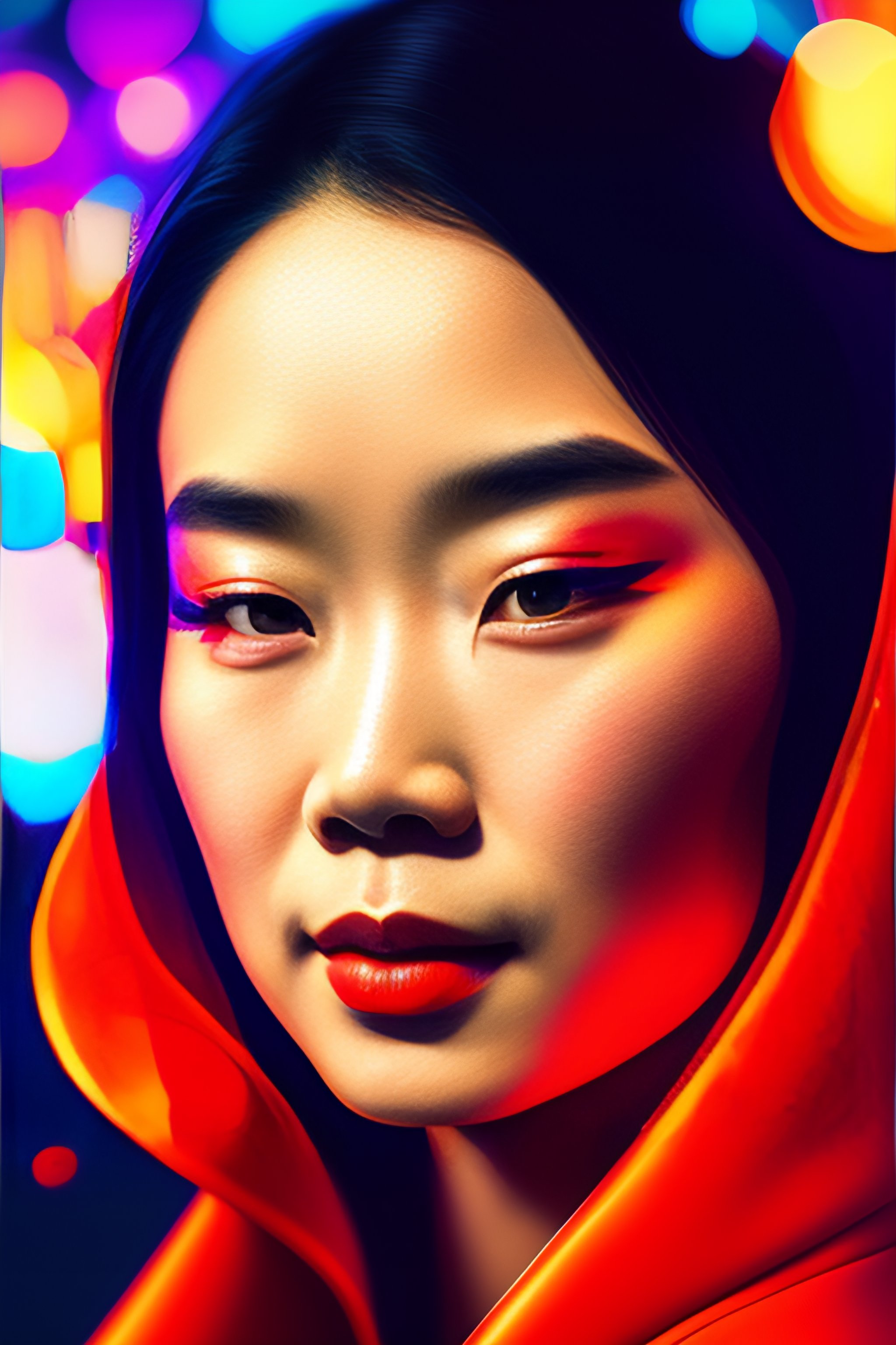 Lexica - Closeup portrait of mitski, an ultrafine detailed illustration ...
