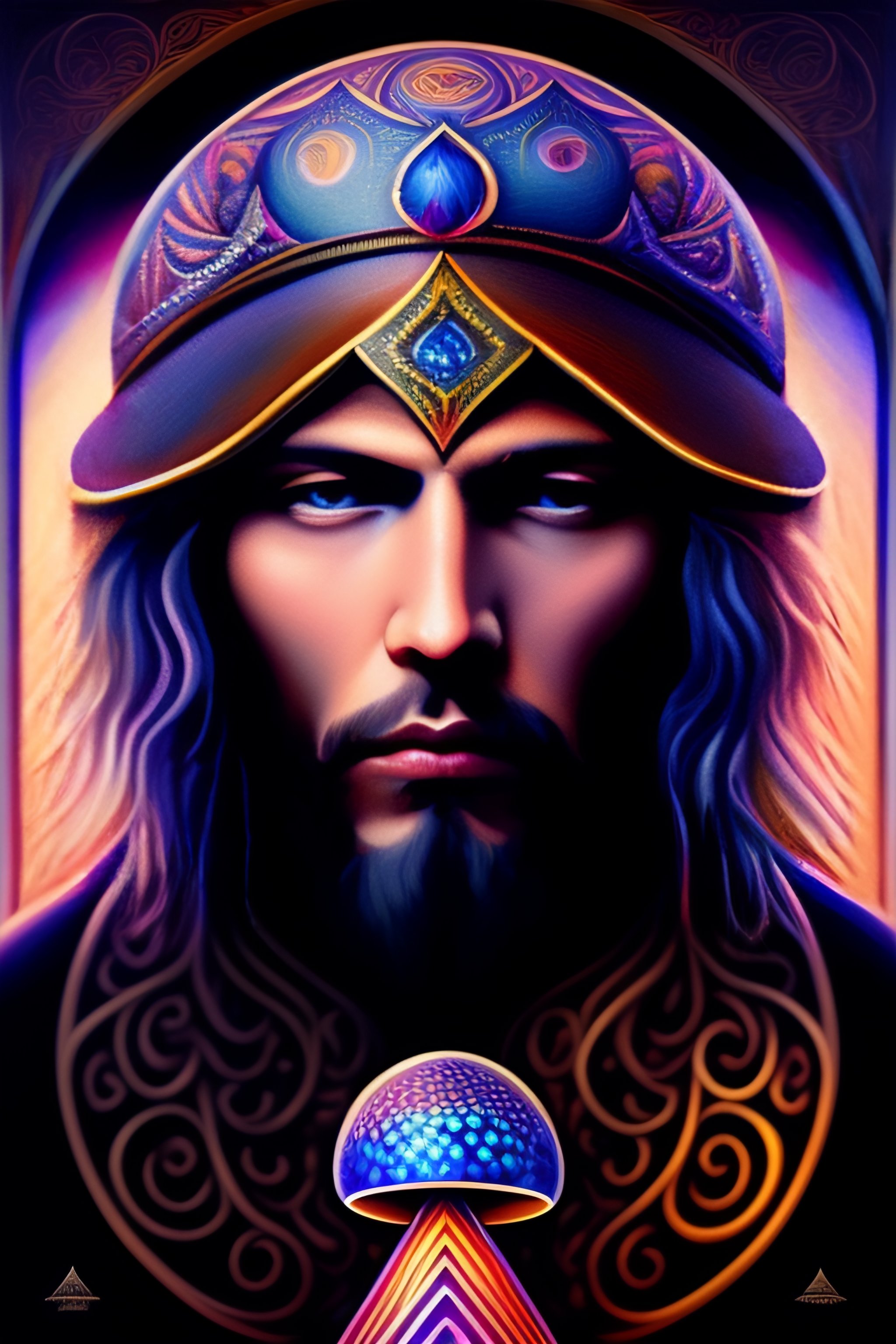 Lexica - Magic mushroom ,occult wizard,alex grey