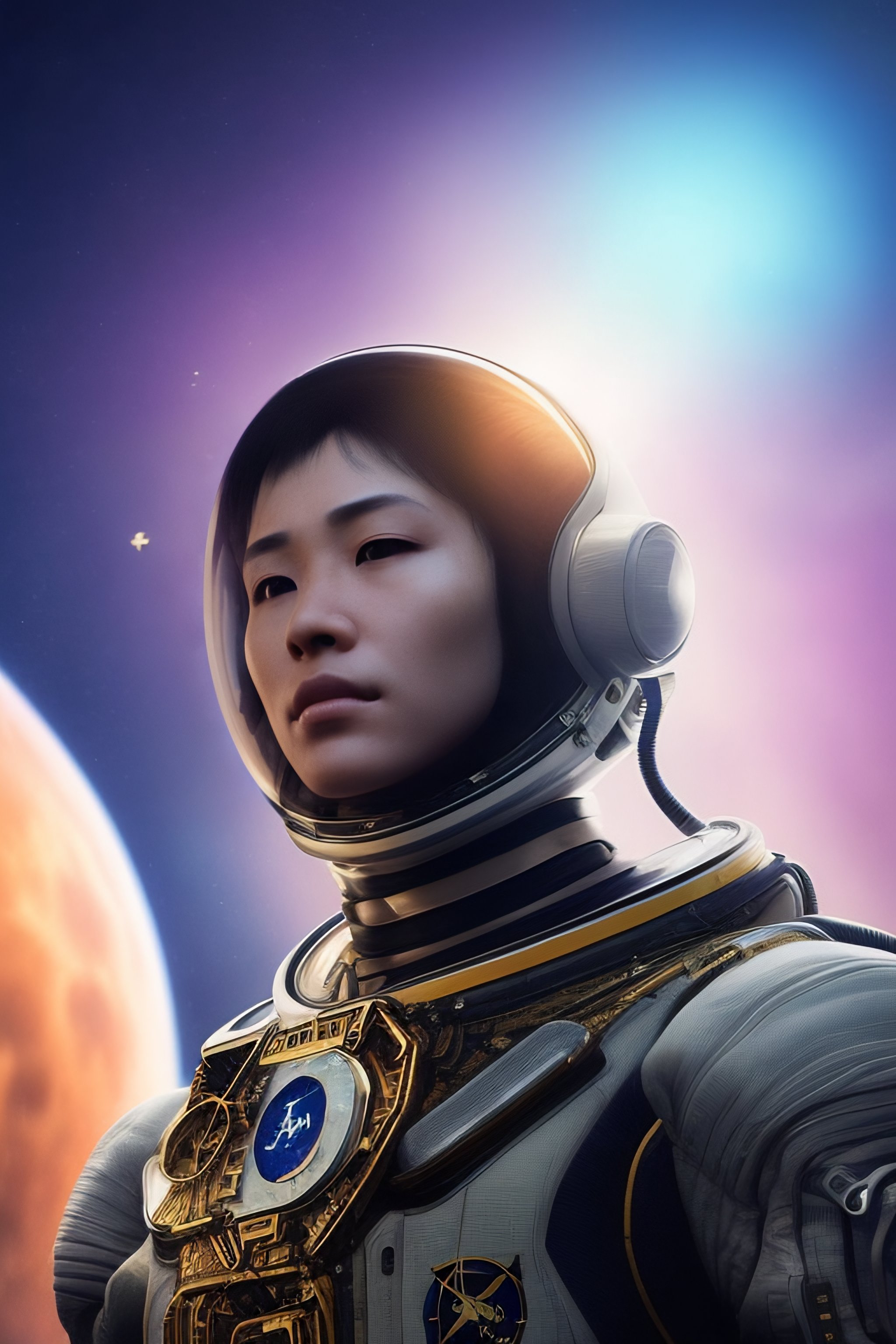 Lexica - Hyperrealistic portrait of a venus monster astronaut, full ...