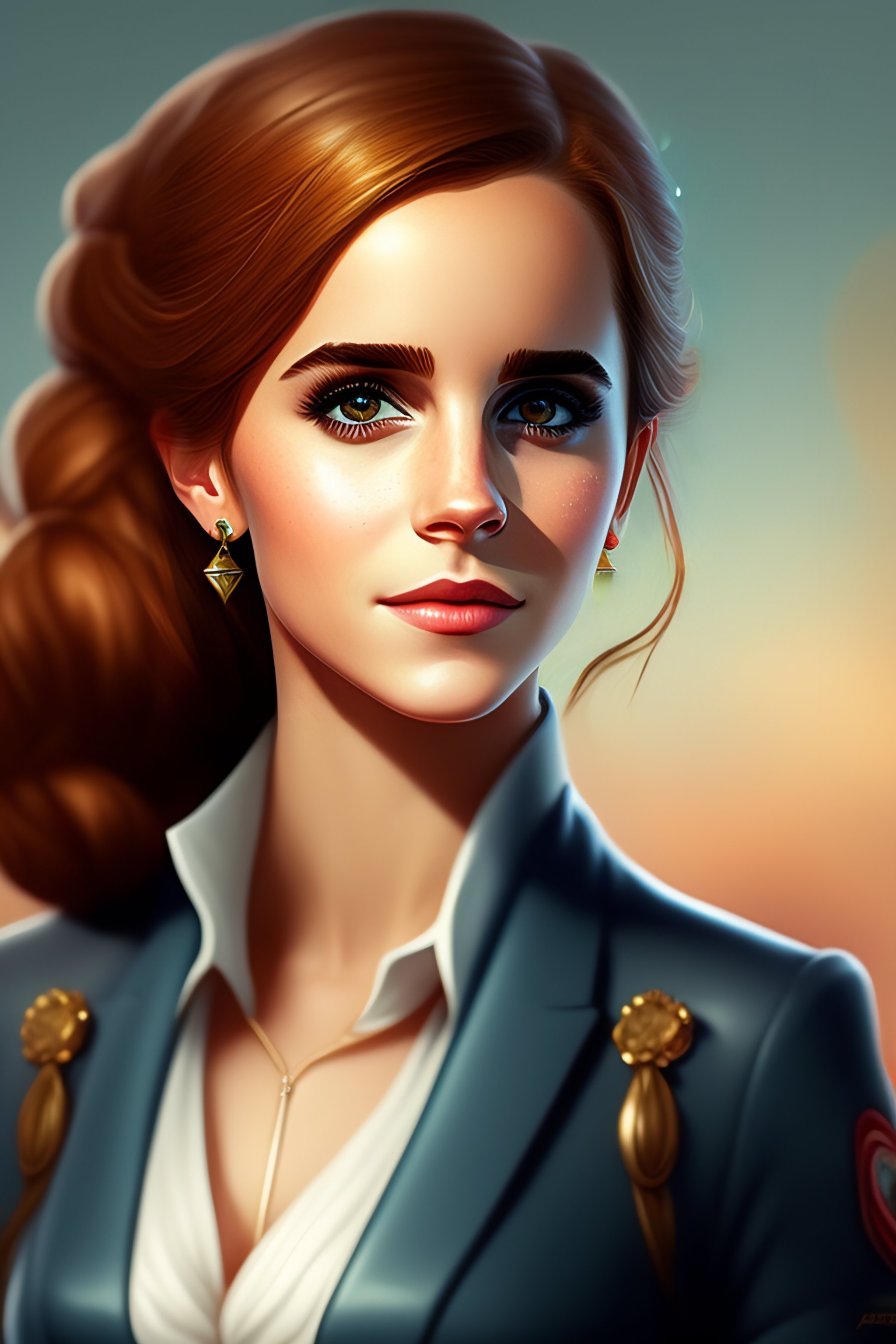 Lexica - Cute and adorable cartoon Emma Watson, fantasy, dreamlike ...