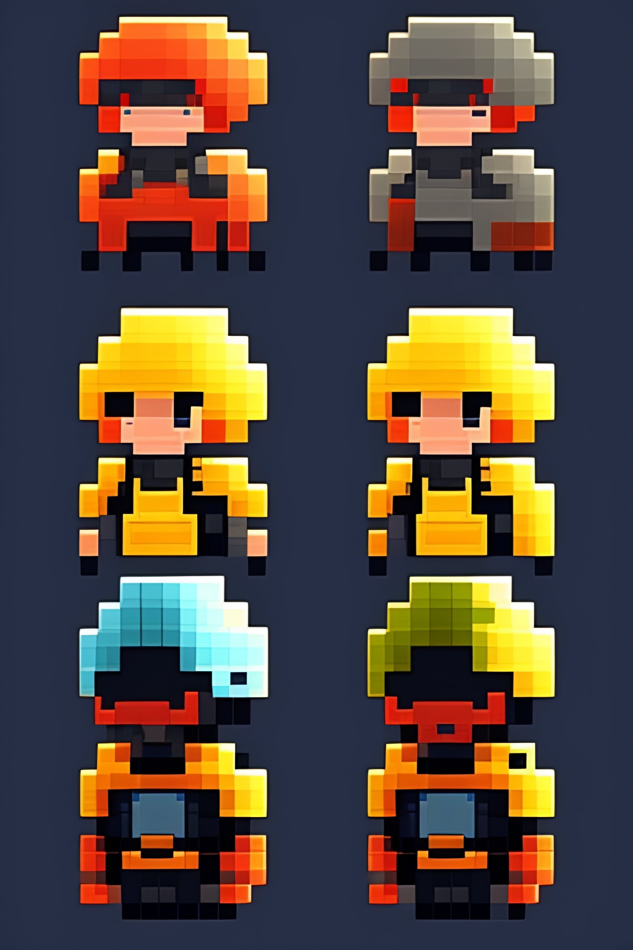 Lexica - Sprite sheet for a pixel art scifi game