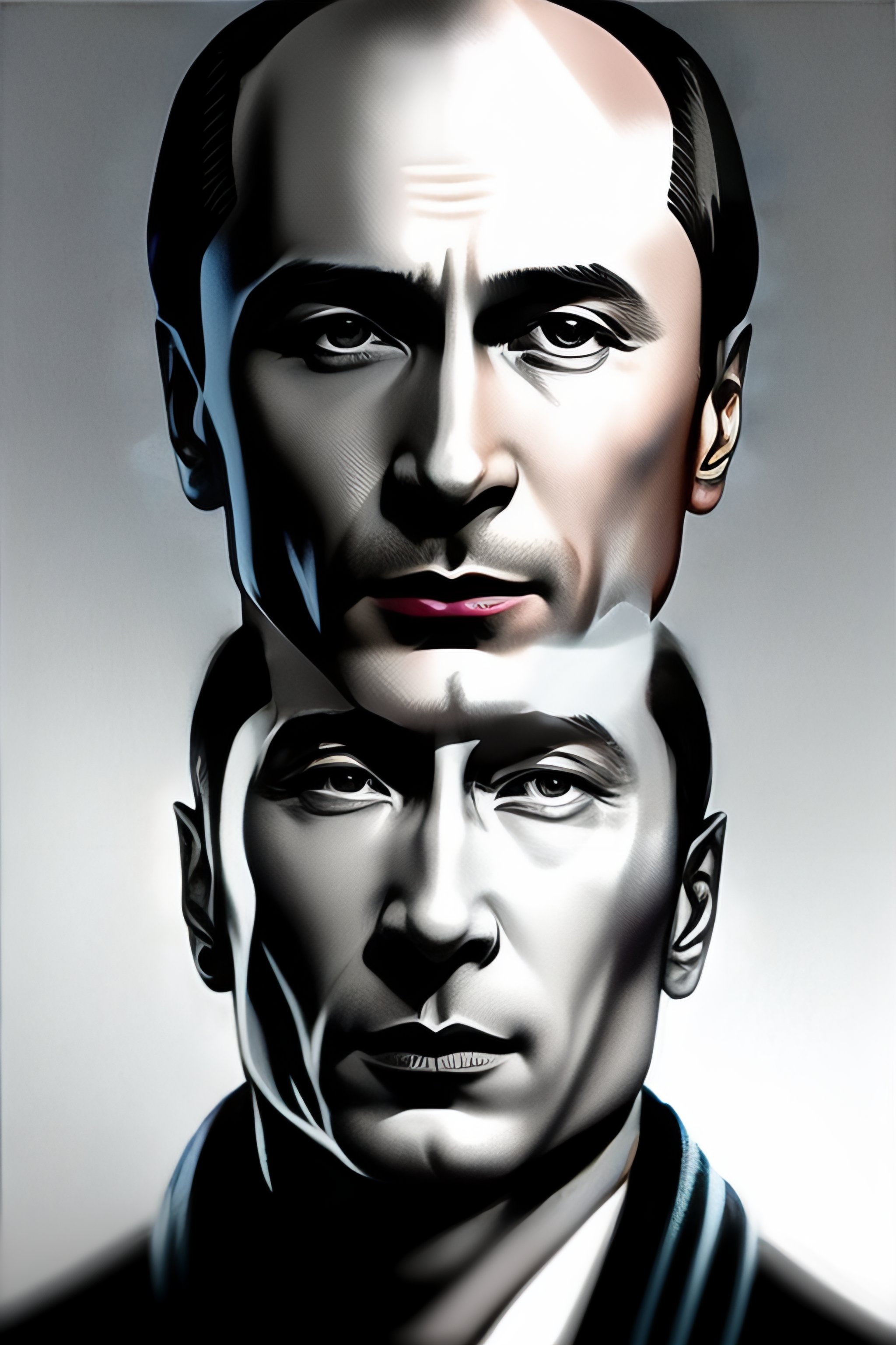 Lexica - Vladimir putin as a character from manga, realistic portrait ...