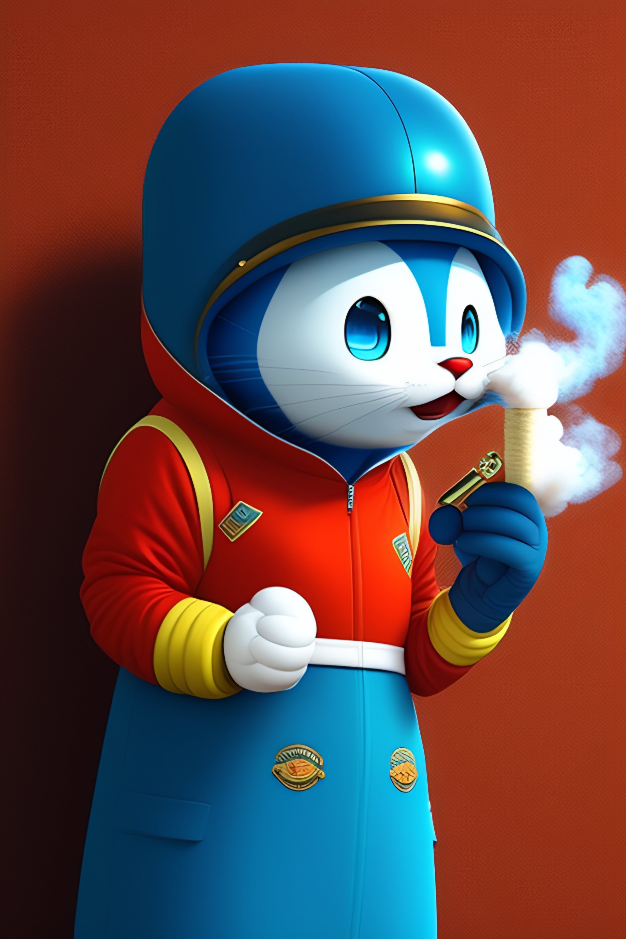 Lexica - Doraemon smoking a joint