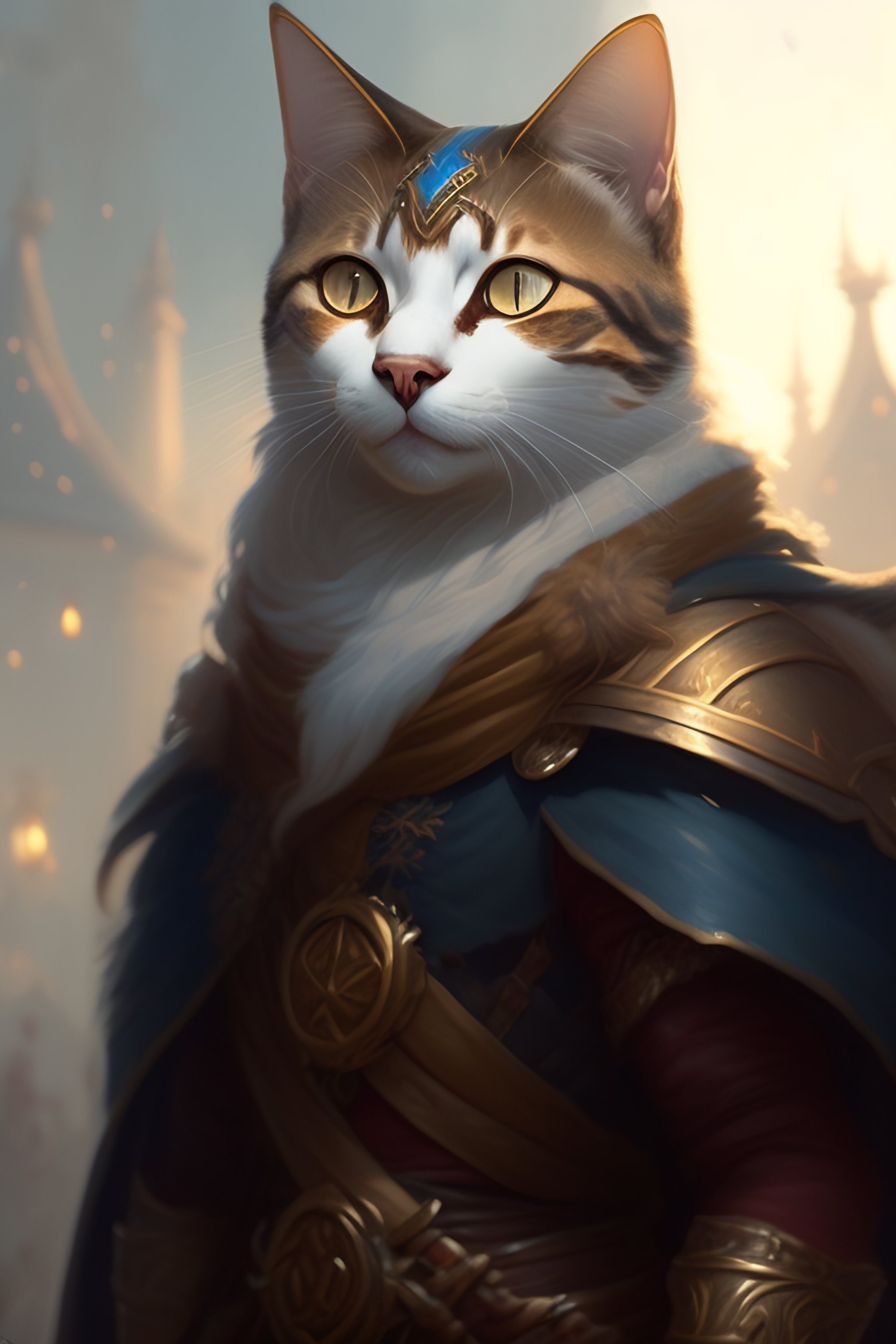 Lexica - A detailed portrait of cat giving thumbs up illustrator, by ...