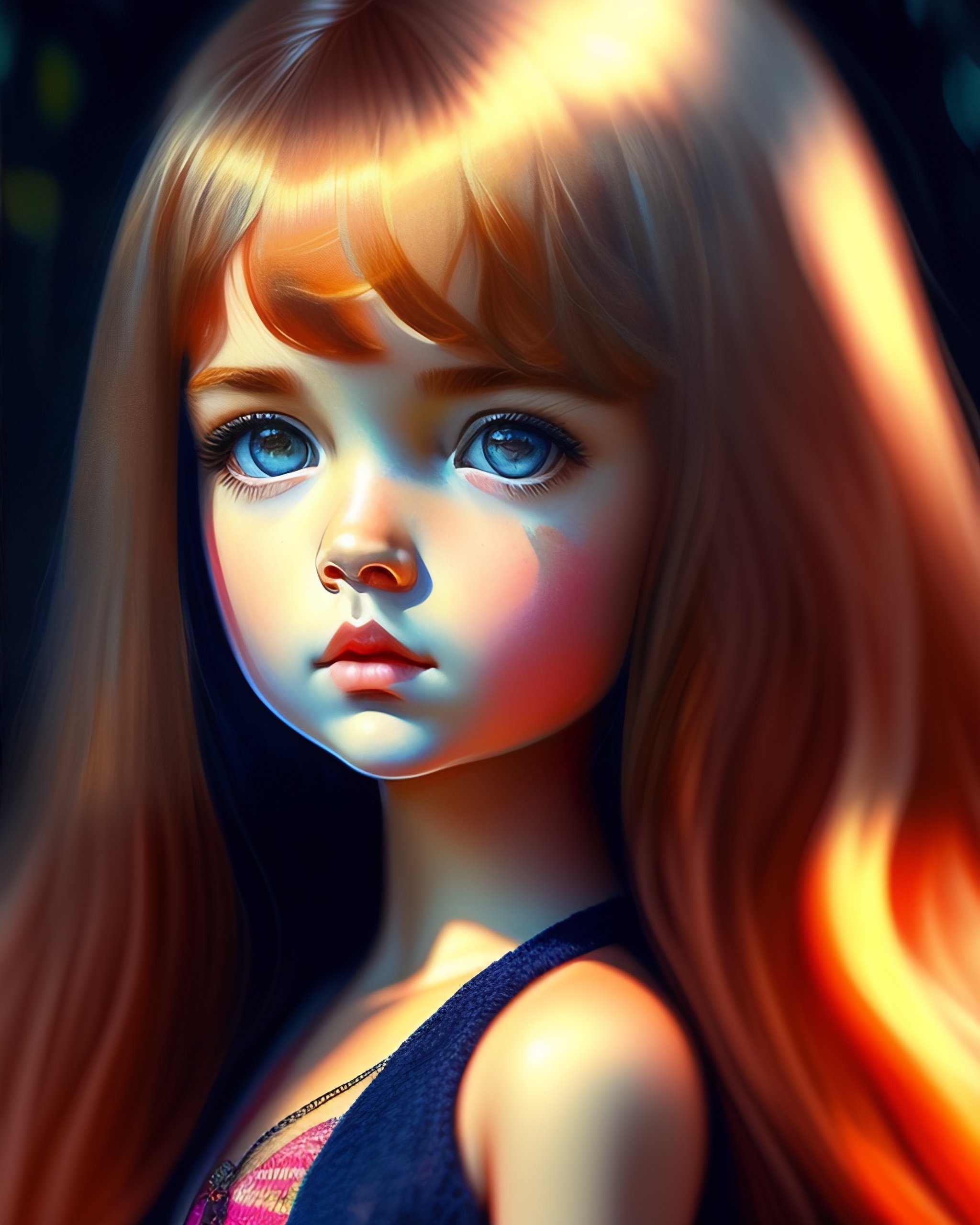 Lexica - Margaret keane, cute girl doll sharp focus, ultra detailed ...