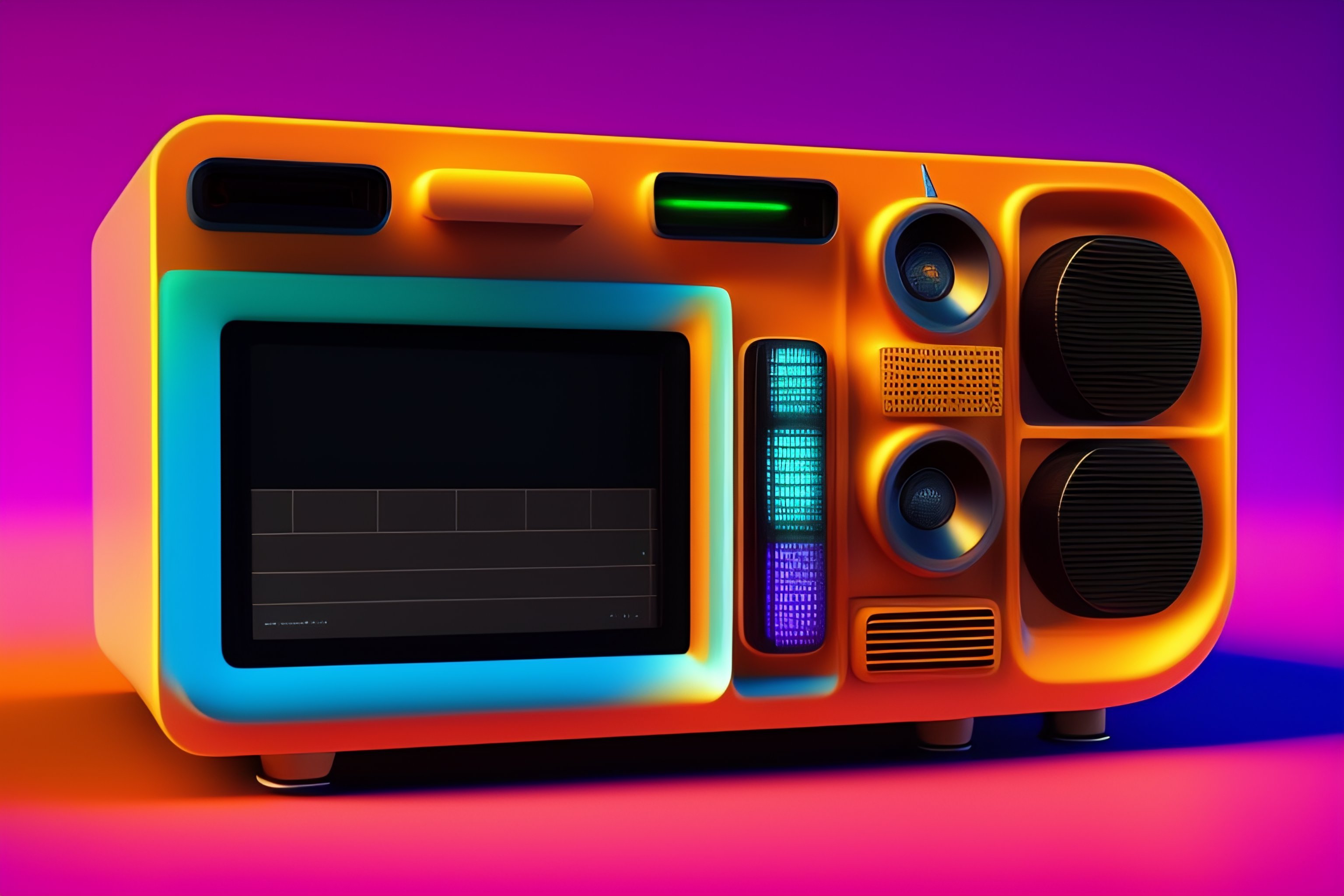 Lexica - 3d pixel retro tiny cute electronics render of an imac screen ...