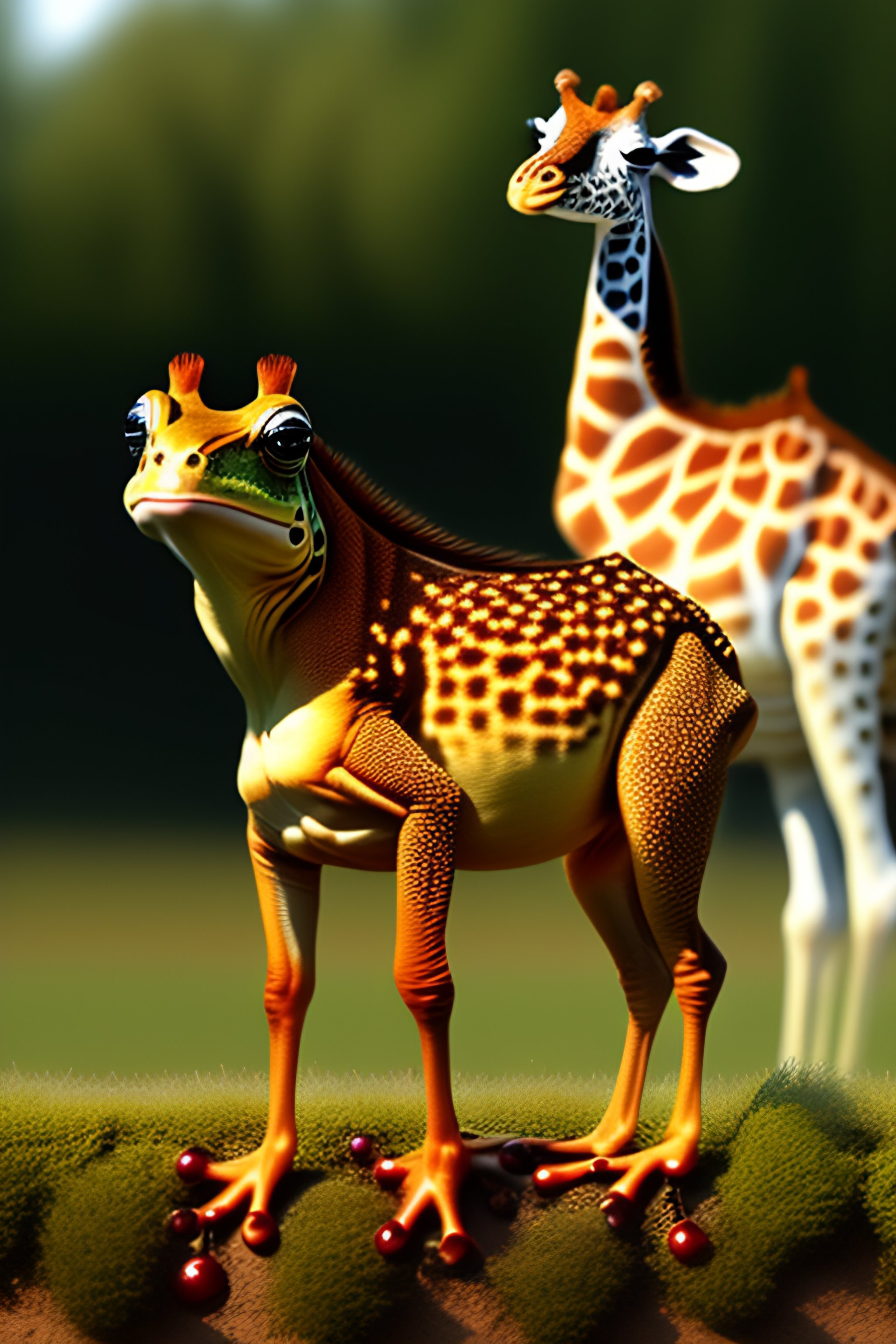 Lexica - Frog+giraffe hybrid