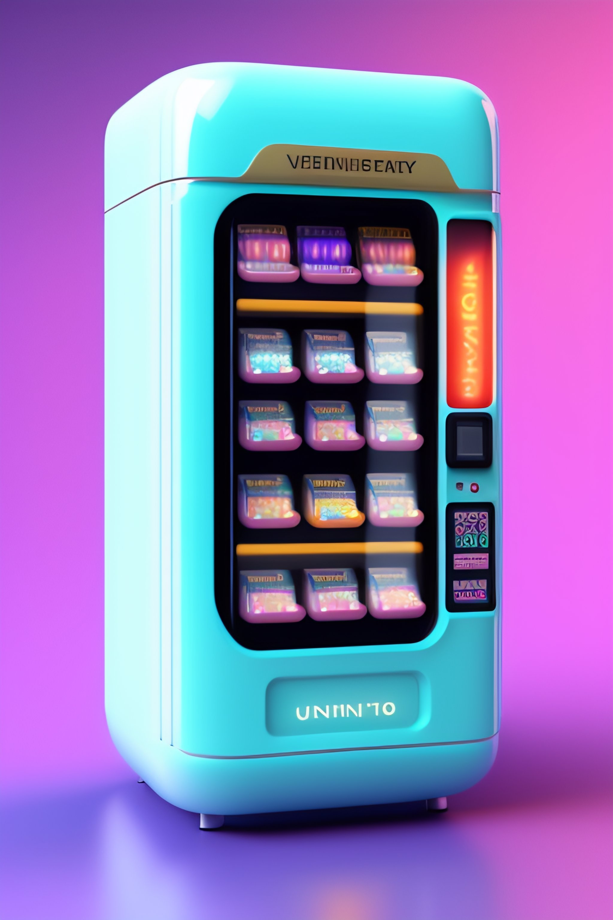 Lexica - Tiny vending machine, cute 3d render, pastel colors. cute ...