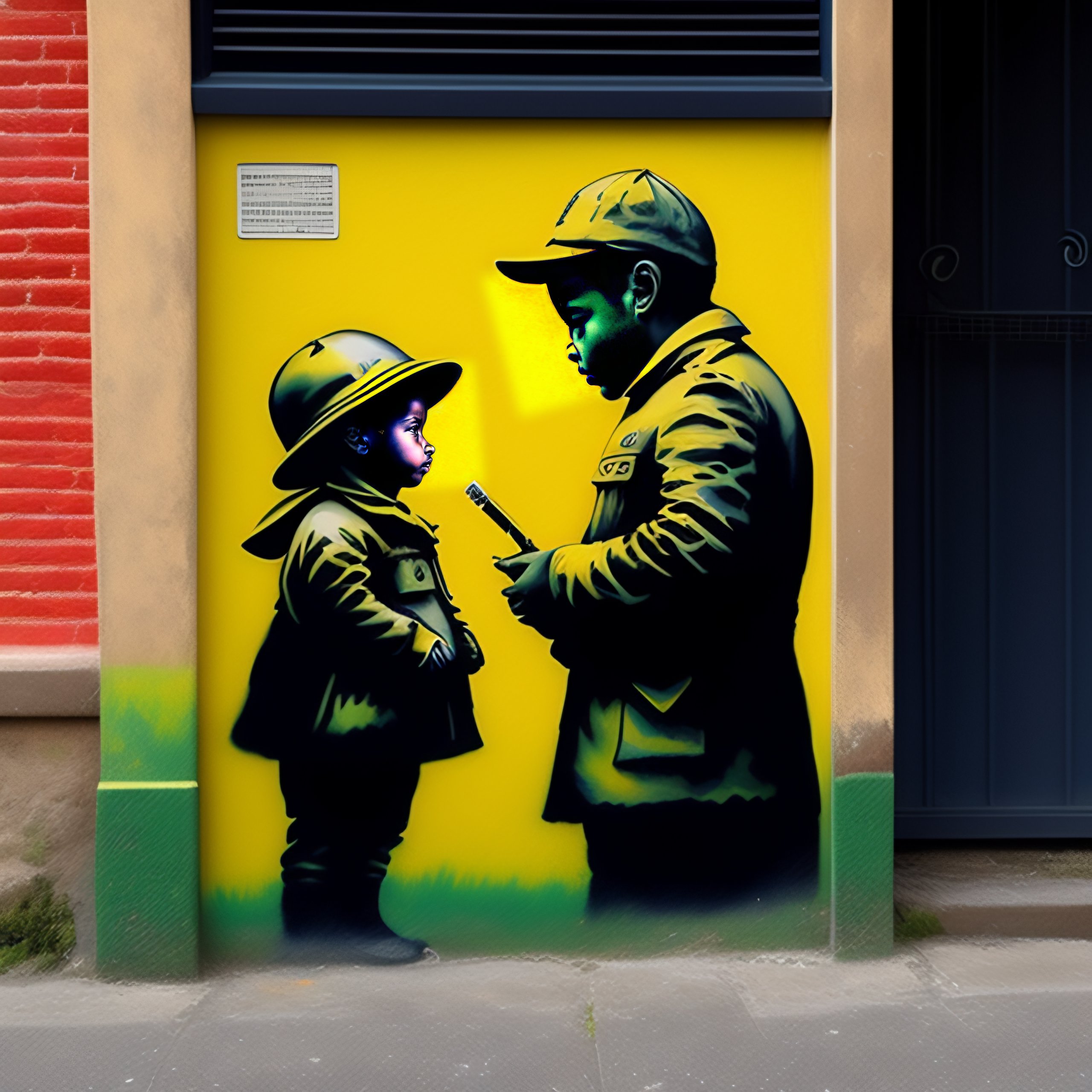 Lexica - Banksy child street art